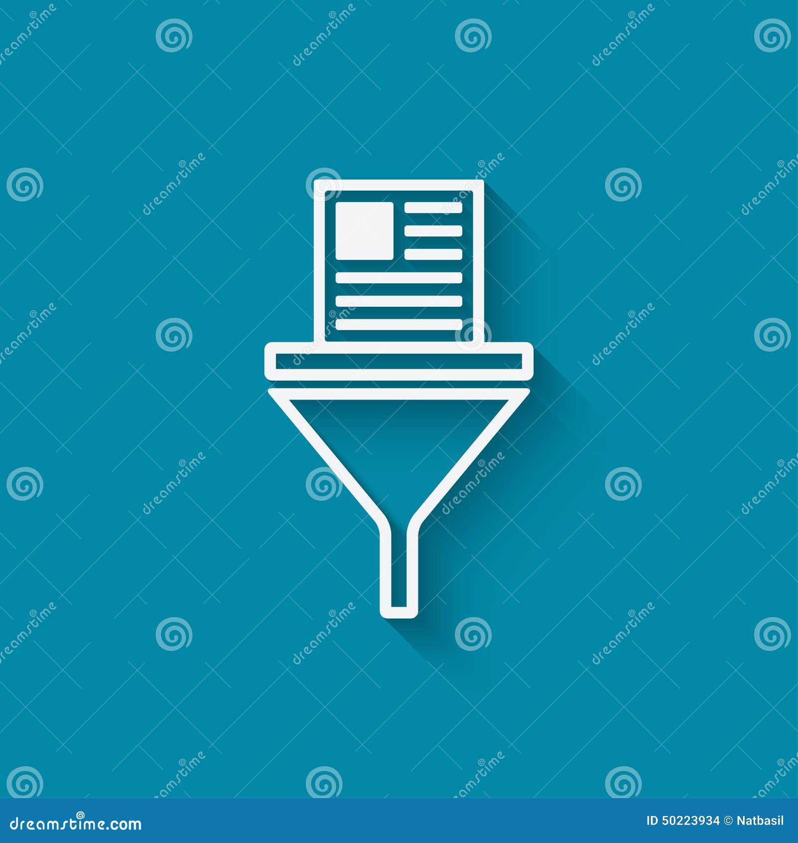 Het Symbool Van Filtergegevens Vector Illustratie - Illustration of ...