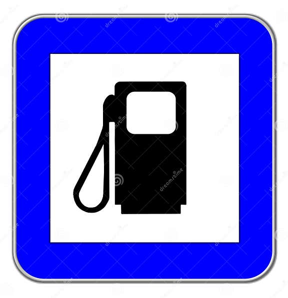 Het Symbool Van Het Benzinestation Stock Illustratie - Illustration of ...