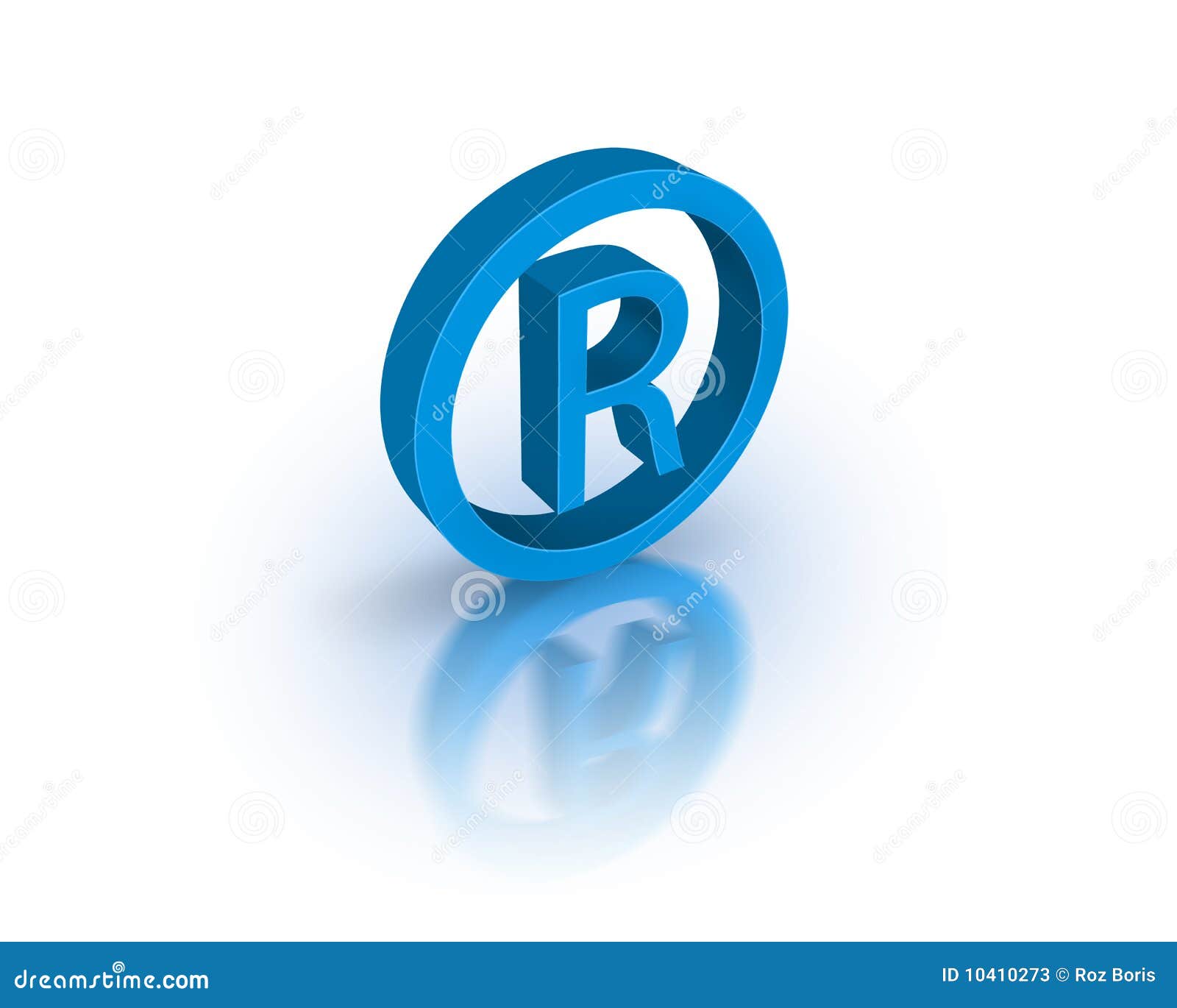 Het Symbool Van Het Gedeponeerde Handelsmerk Stock Illustratie ...