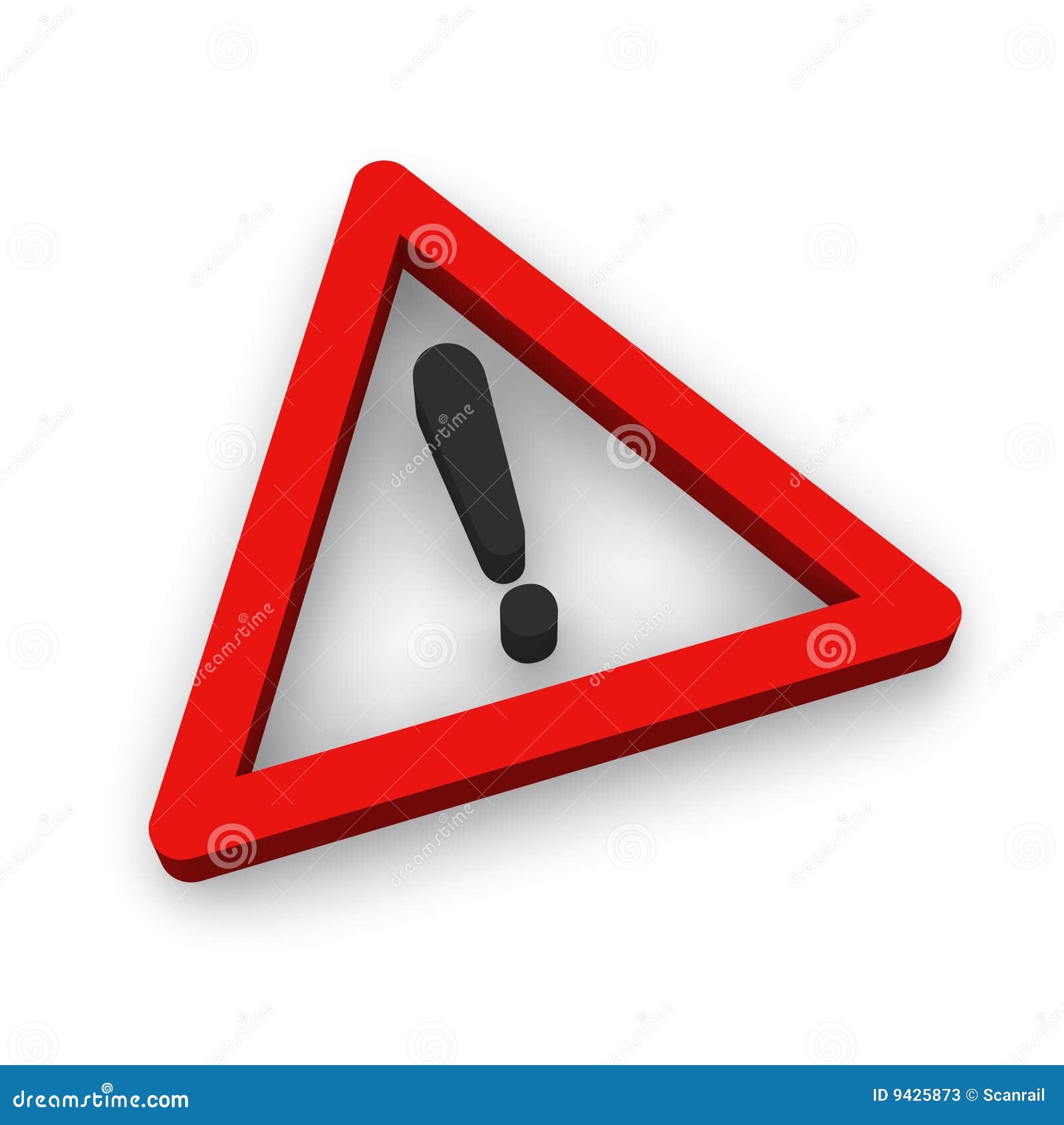 Het symbool van het gevaar stock illustratie. Illustration of nota ...