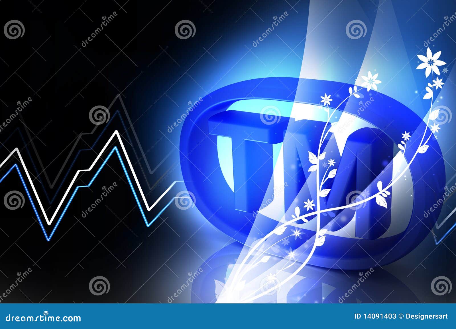 Het Symbool Van Het Handelsmerk Stock Illustratie - Illustration of ...