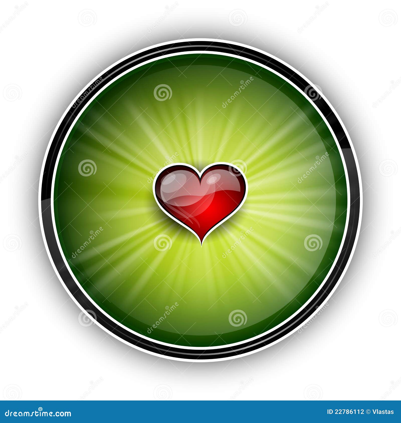 Het symbool van het hart vector illustratie. Illustration of glanzend ...