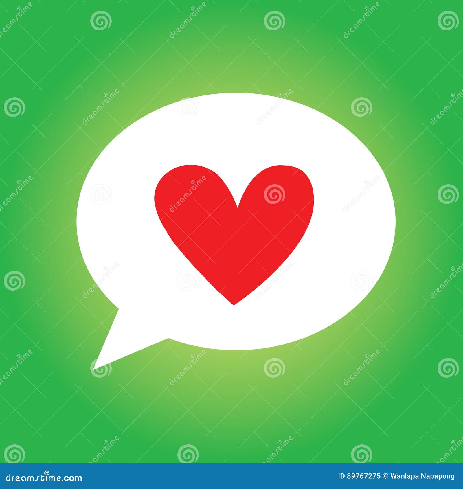 Het symbool van het hart vector illustratie. Illustration of dialoog ...