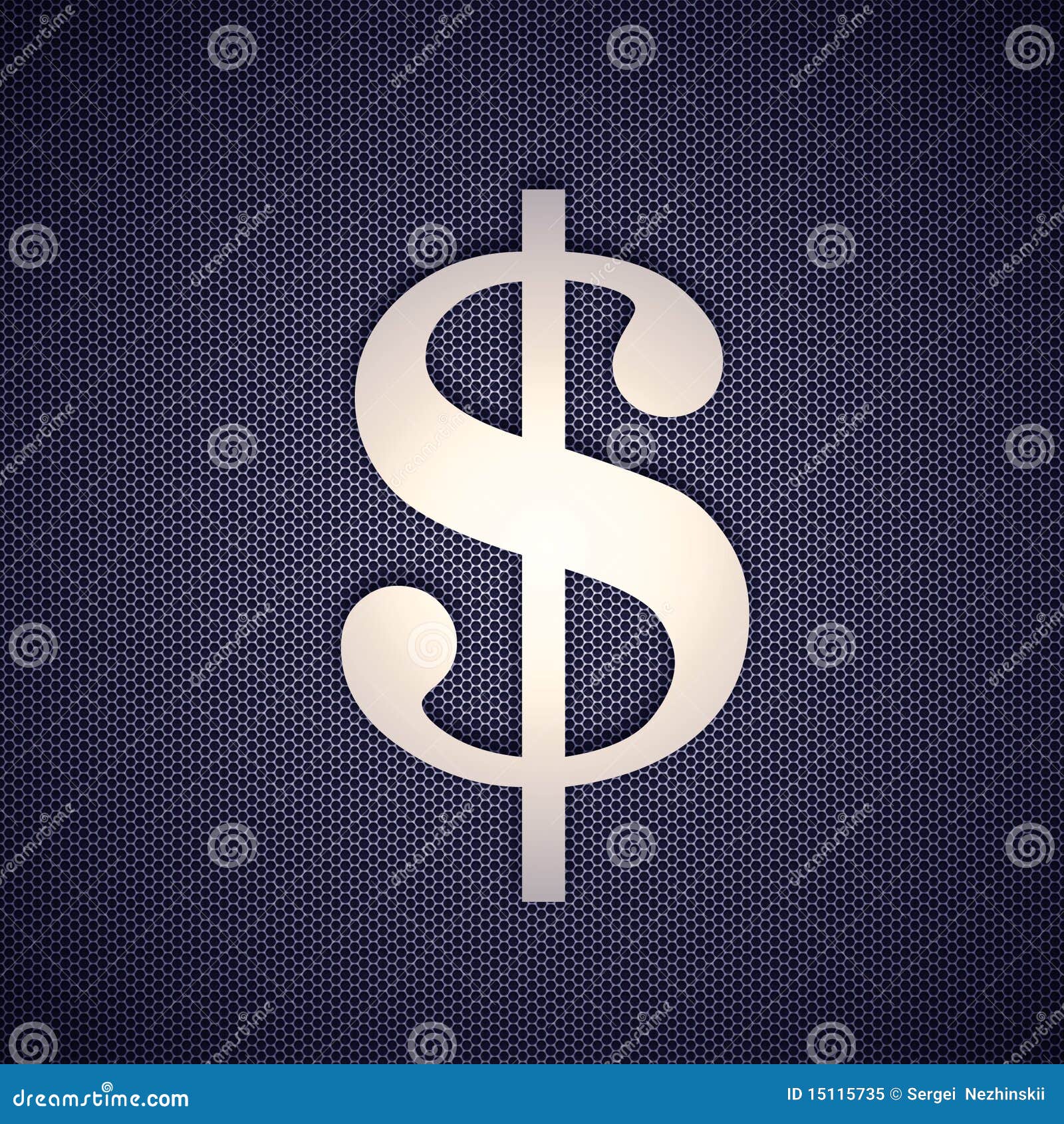 Het symbool van het metaal stock illustratie. Illustration of symbool ...