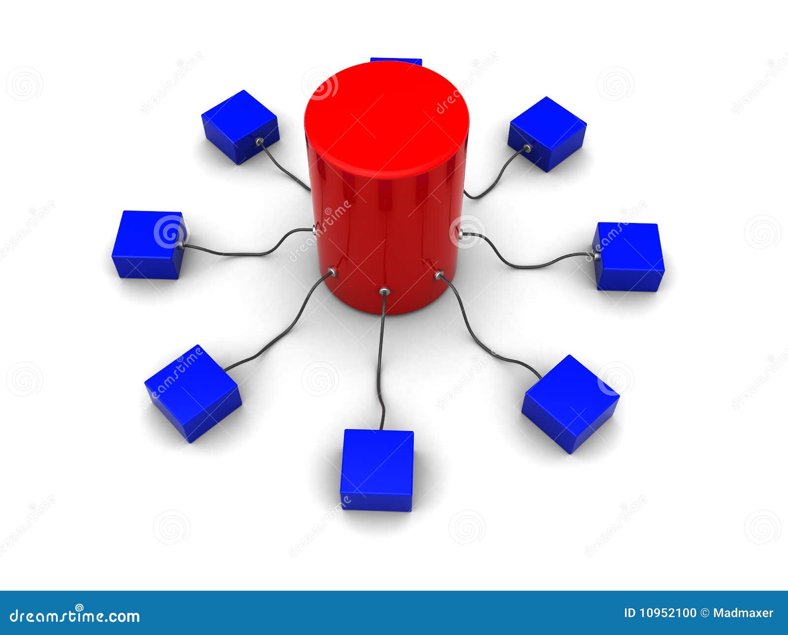 Het Symbool Van Het Netwerk Stock Illustratie - Illustration of zaken ...