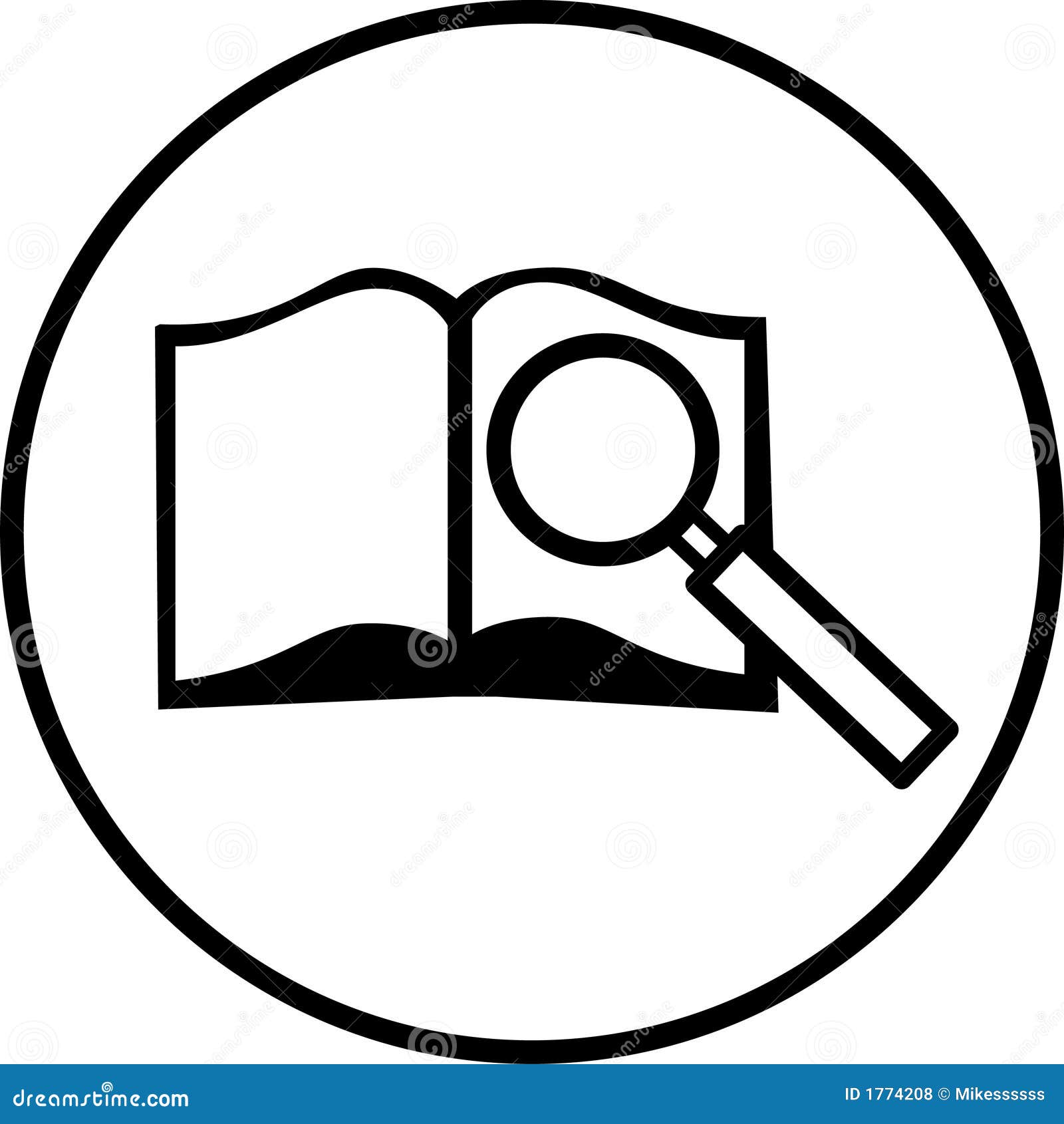 Het Symbool Van Het Onderzoek Vector Illustratie - Illustration of ...