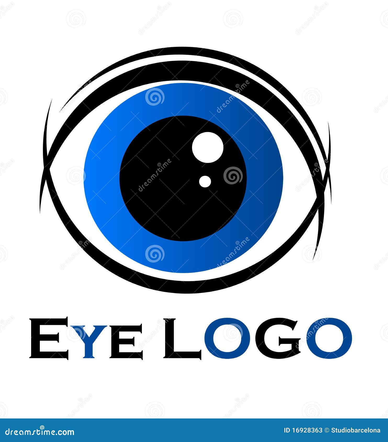 Het symbool van het oog vector illustratie. Illustration of symbolisch ...