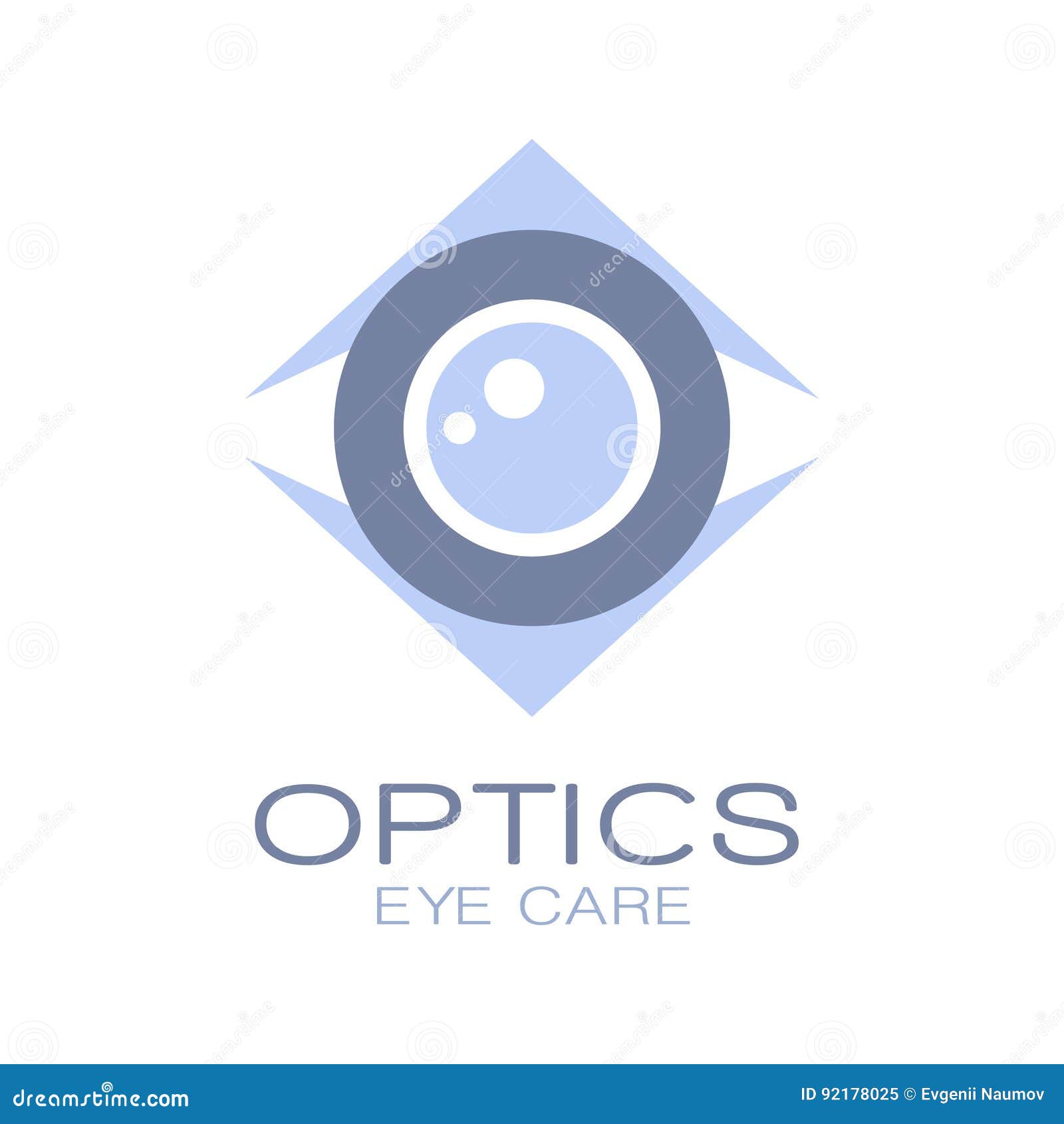 Het Symbool Van Het Opticaembleem, De Vectorillustratie Van Het ...