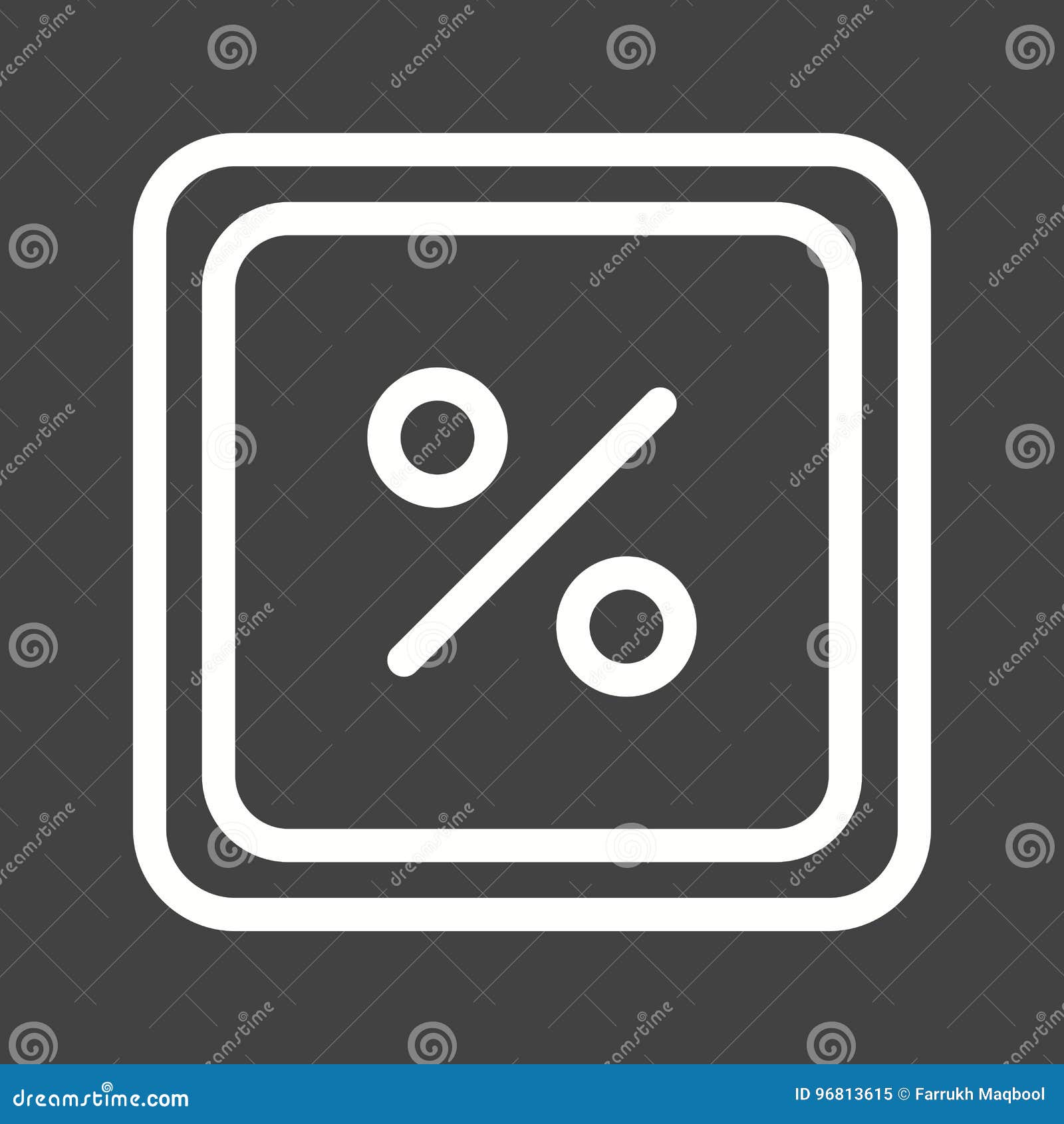 Het Symbool Van Het Percentage Stock Illustratie - Illustration of ...