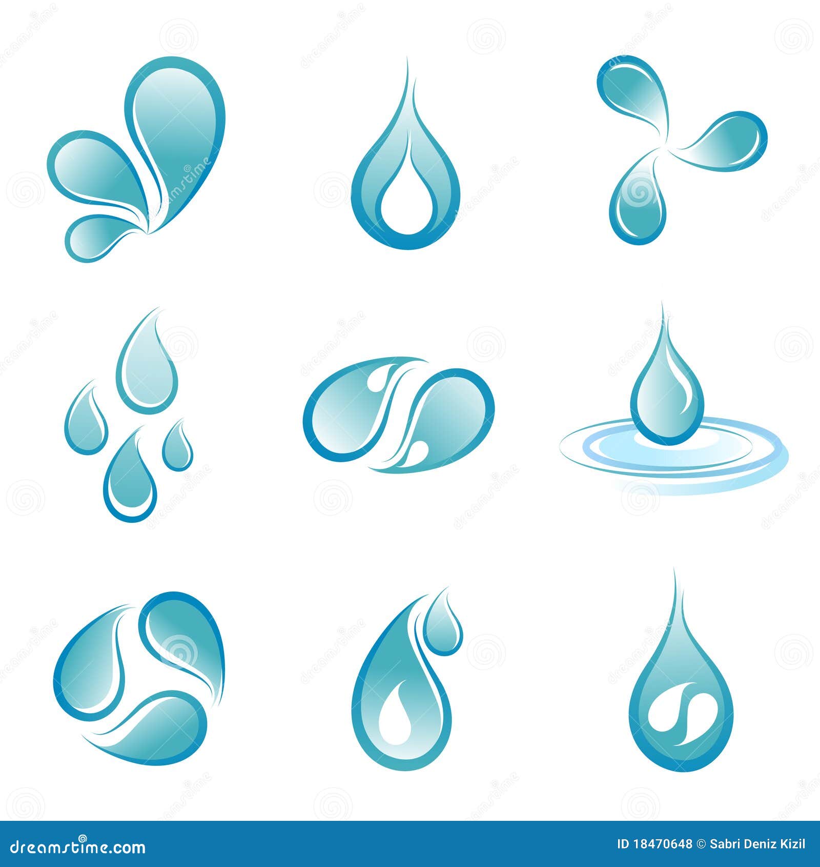 Het symbool van het water vector illustratie. Illustration of reinig ...