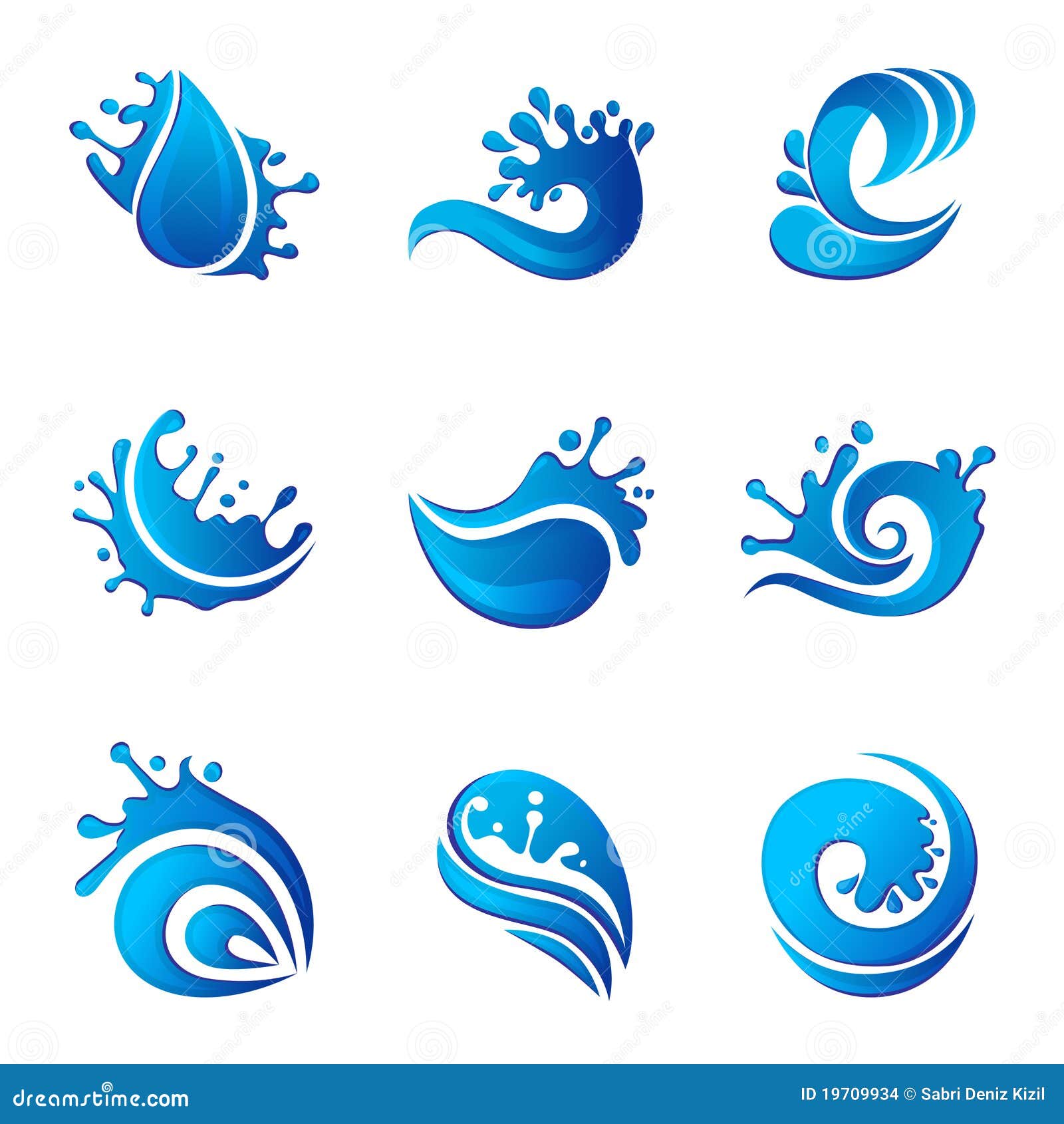 Het symbool van het water vector illustratie. Illustration of ...