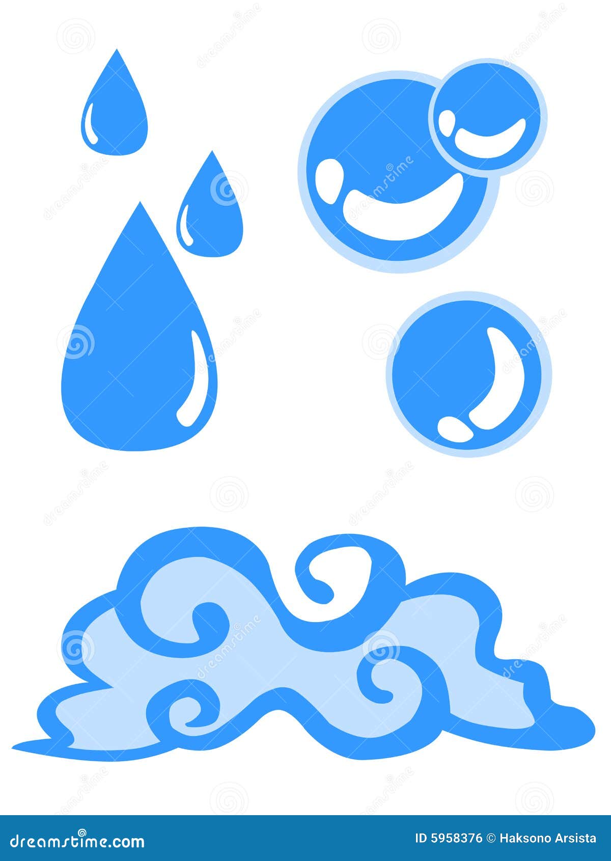 Het symbool van het water stock illustratie. Illustration of schoon ...