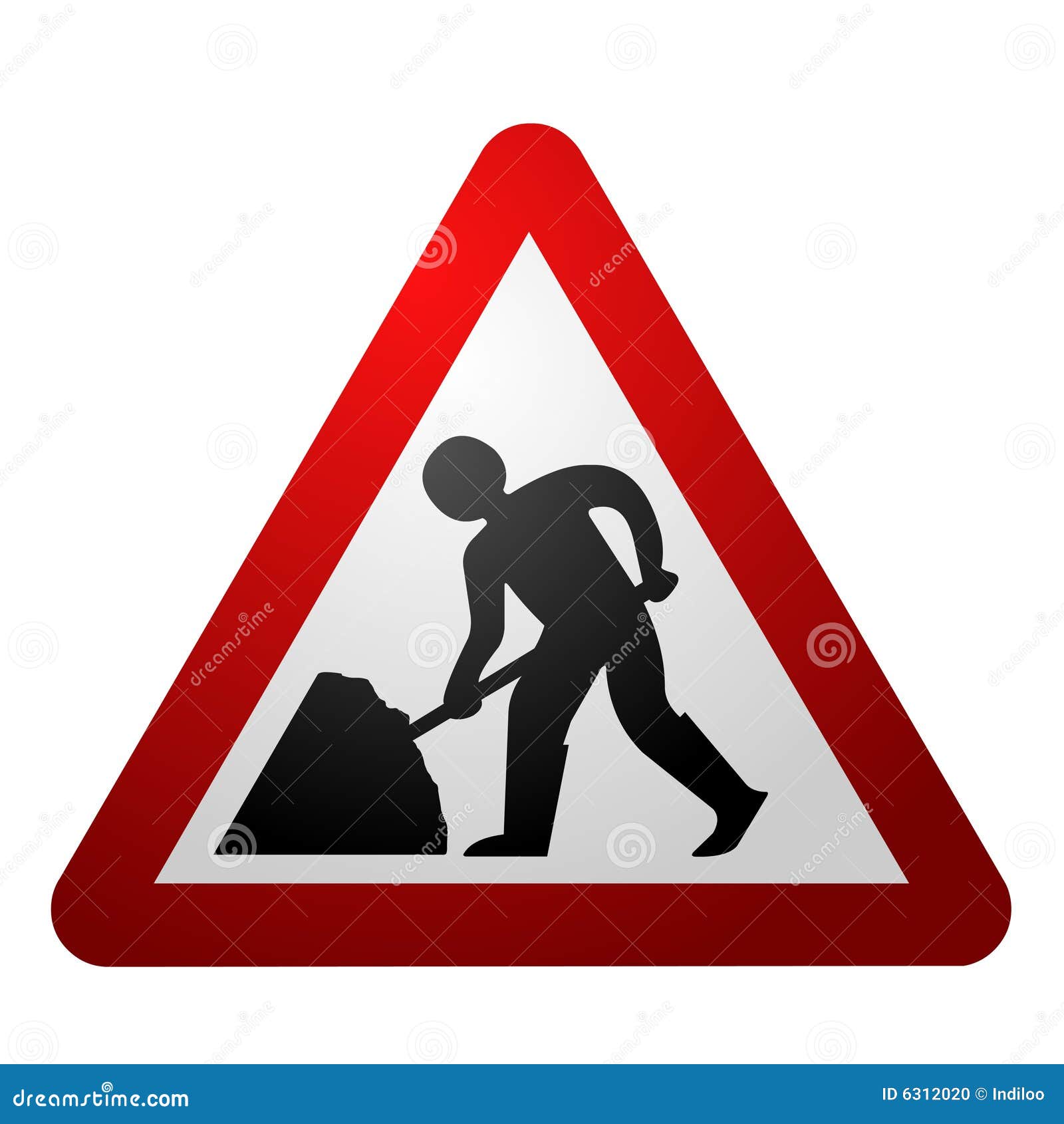 Het Symbool Van Het Werk In Uitvoering Stock Illustratie - Illustratie ...