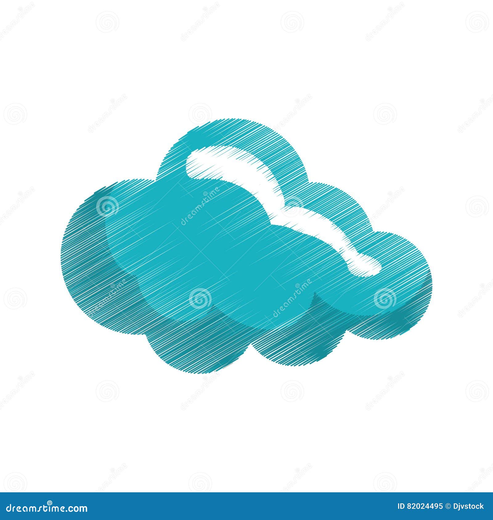 Het Symbool Van Het Wolkenweer Vector Illustratie - Illustration of ...