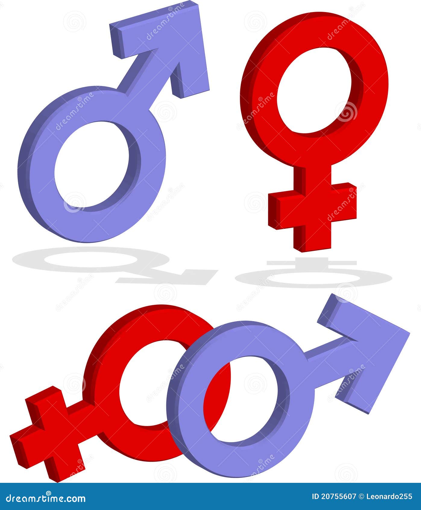 Het Symbool Van Mannen En Van De Vrouw Stock Illustratie - Illustration ...