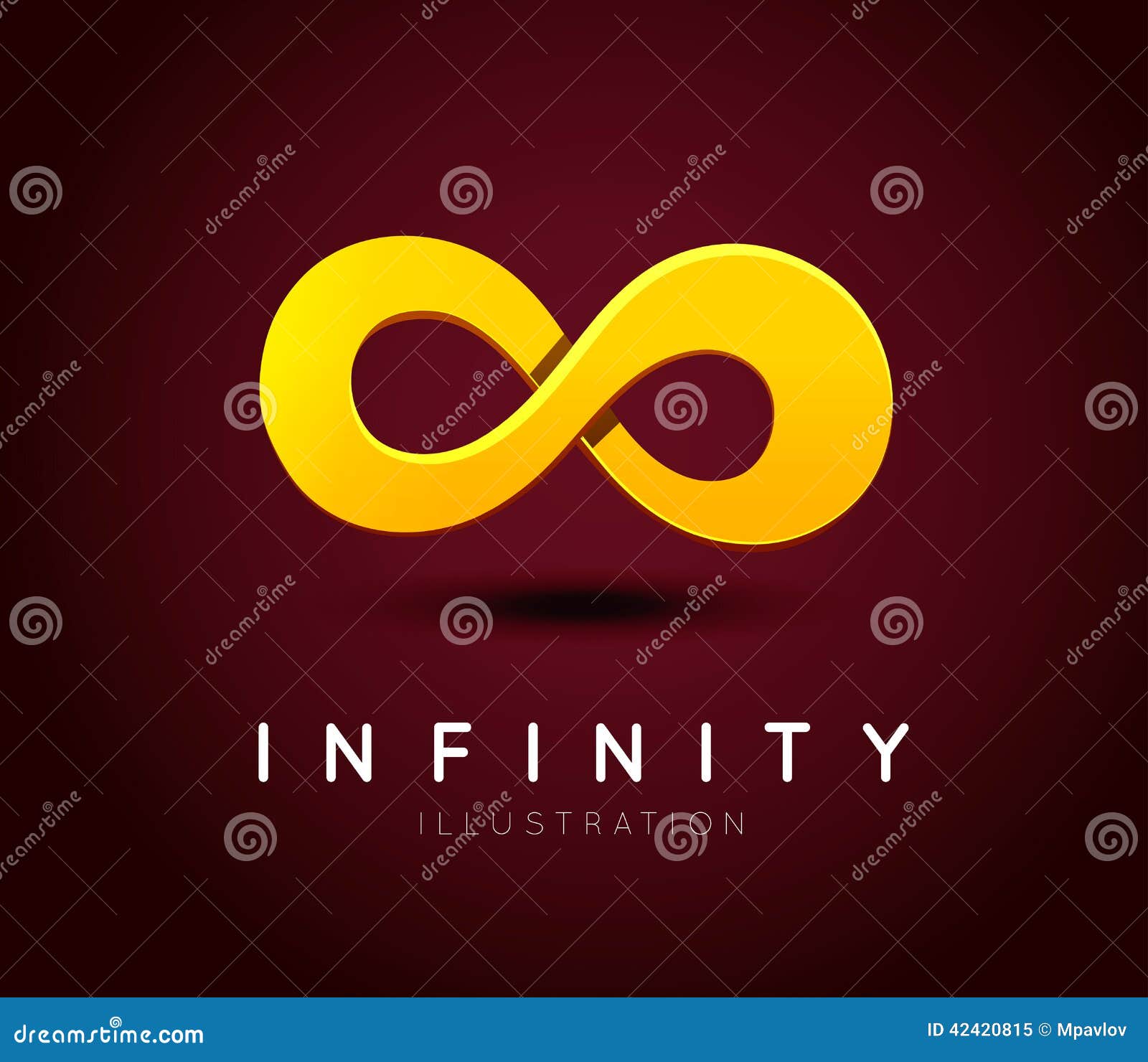 Het Symbool Van Oneindigheid Vector Illustratie - Illustration of ...