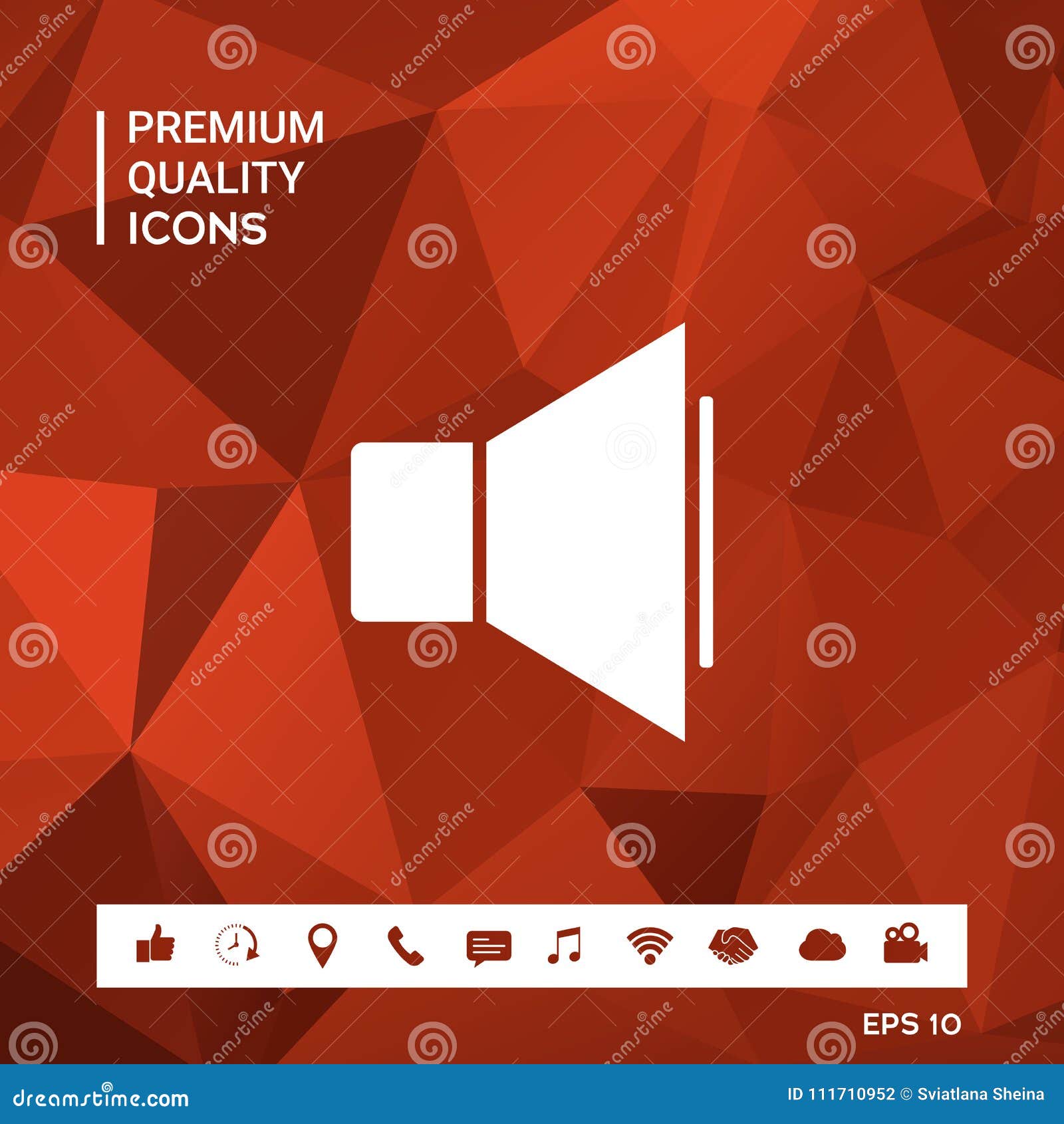 Het Symbool Van Het Volumepictogram Vector Illustratie - Illustration ...