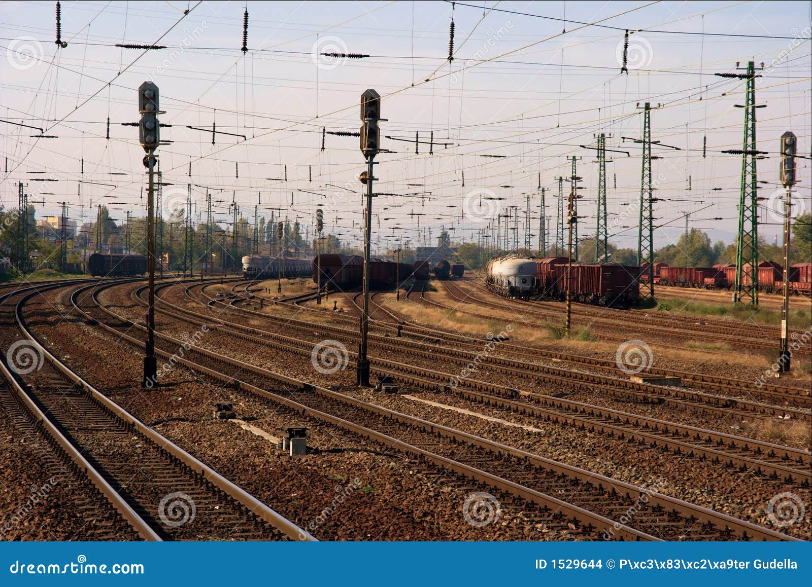 Het Systeem Van De Spoorweg Stock Foto - Image of complex, kromme: 1529644