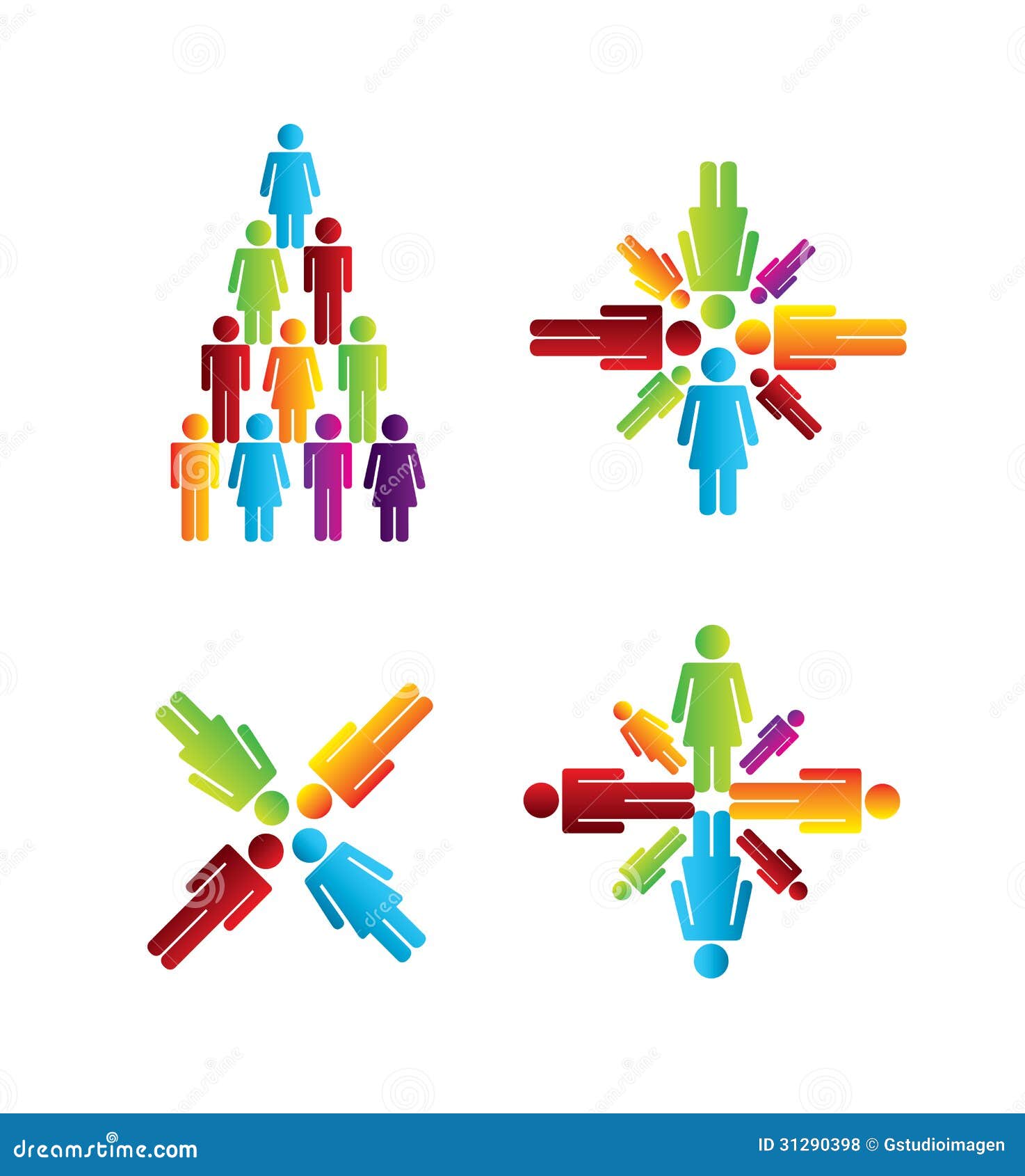 Het teamwerk vector illustratie. Illustration of sinaasappel - 31290398