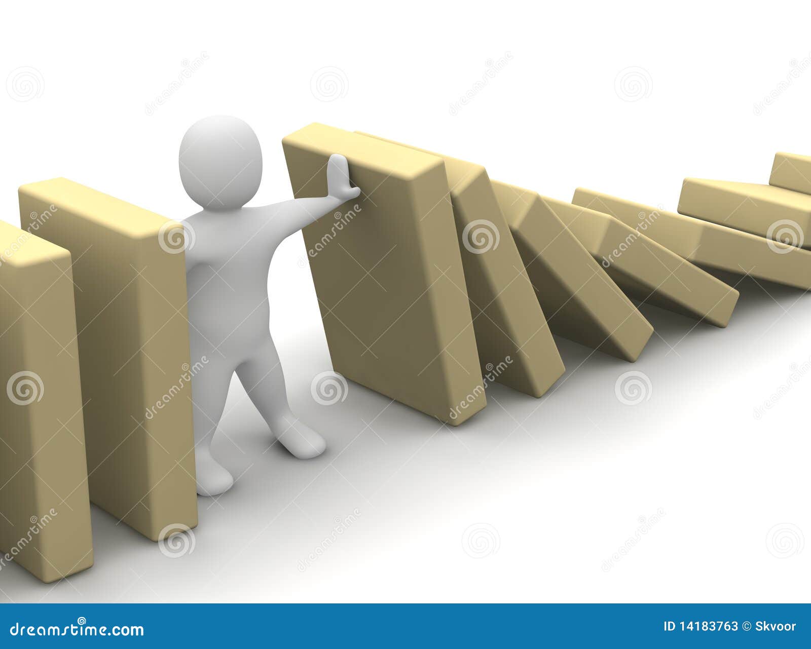 Het Tegenhouden Van Instorting Stock Illustratie - Illustration of ...