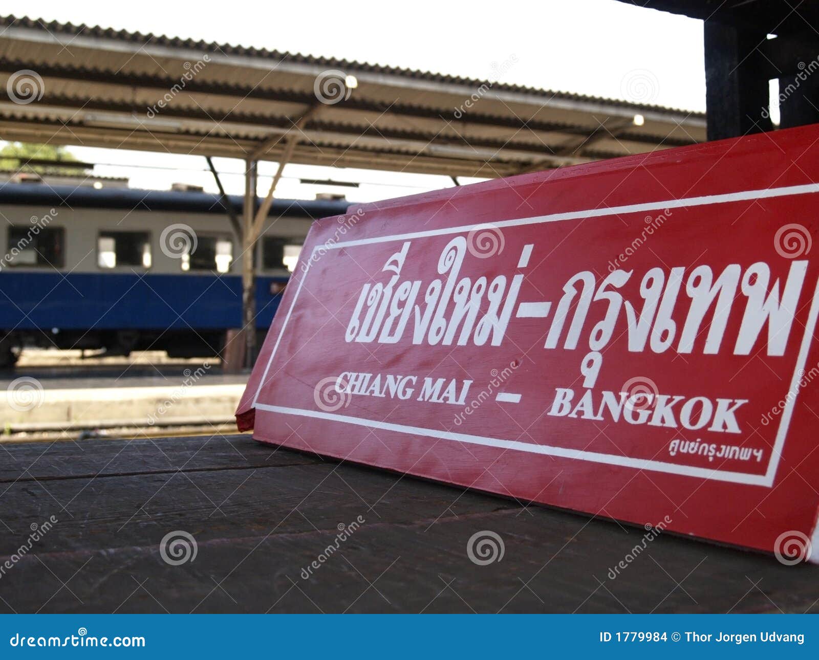 Het Teken Van De Bestemming Voor Trein Stock Foto - Image of bestemming ...