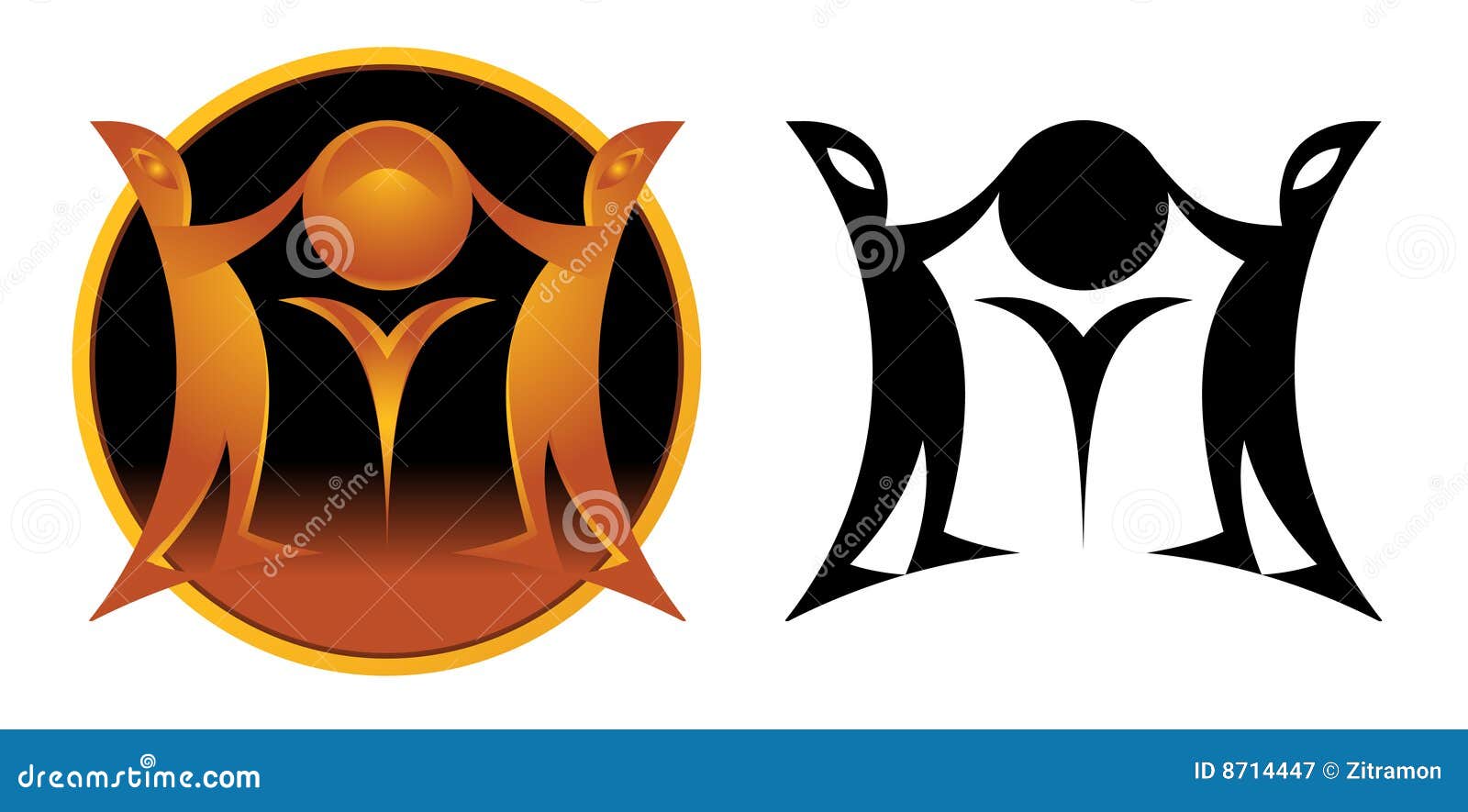 Het Teken Van De Dierenriem Van Tweeling Vector Illustratie ...