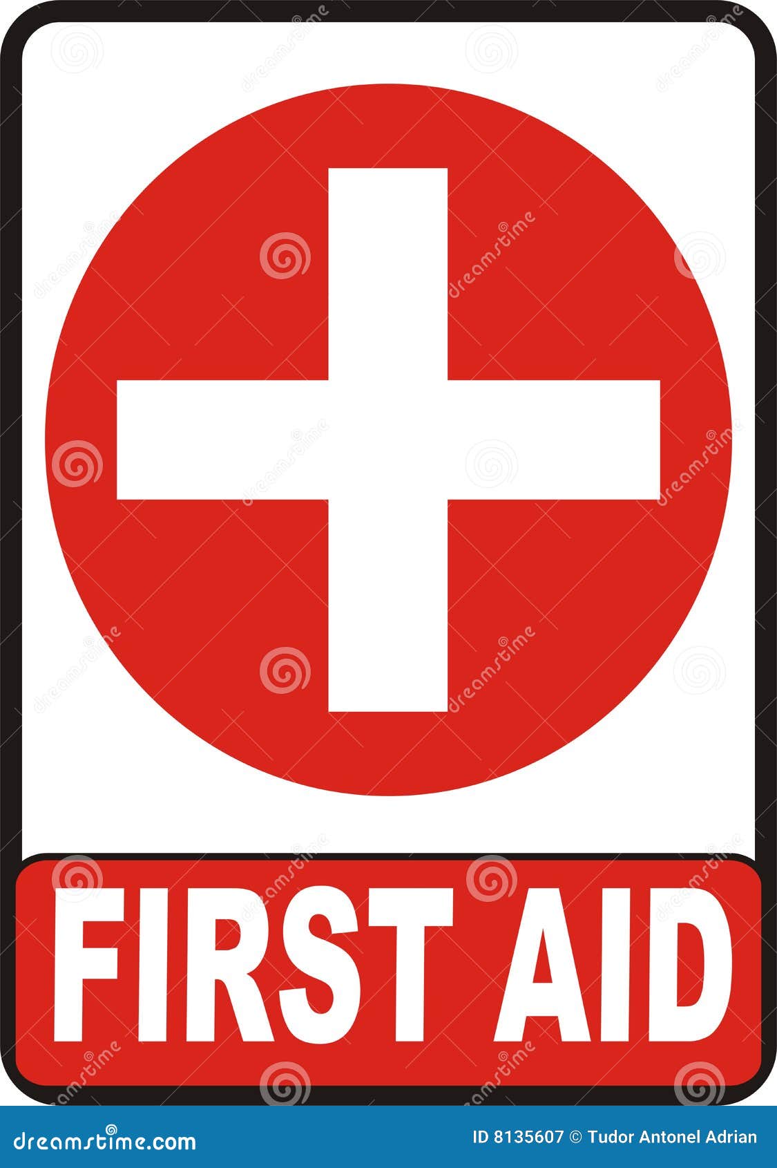 Het Teken Van De Eerste Hulp Stock Illustratie - Illustration of ...