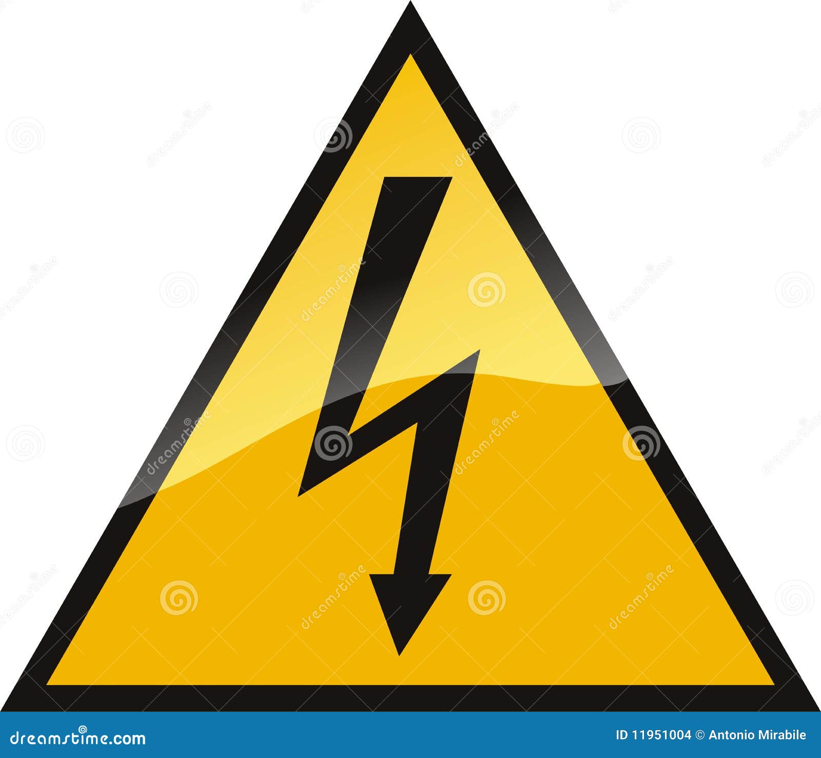 Het Teken Van De Hoogspanning Vector Illustratie - Illustration of ...