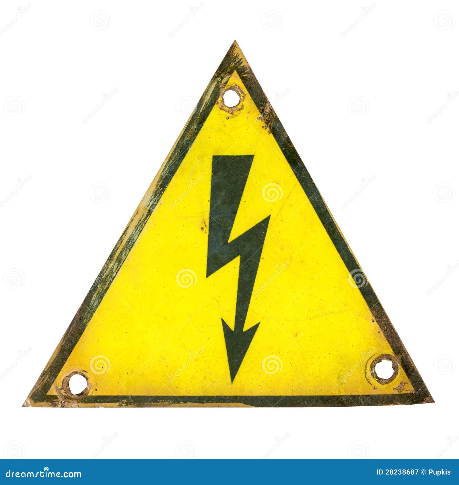 Het Teken Van De Hoogspanning Stock Afbeelding - Image of ...