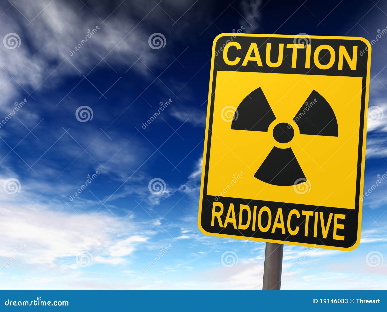Het Teken Van De Radioactiviteit Stock Illustratie - Illustration of ...