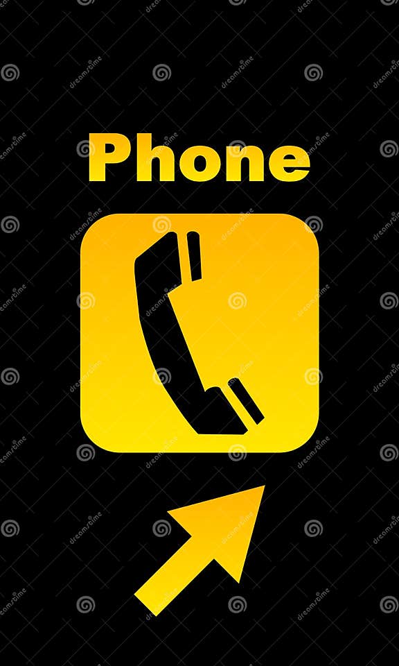 Het teken van de telefoon stock illustratie. Illustration of vraag ...