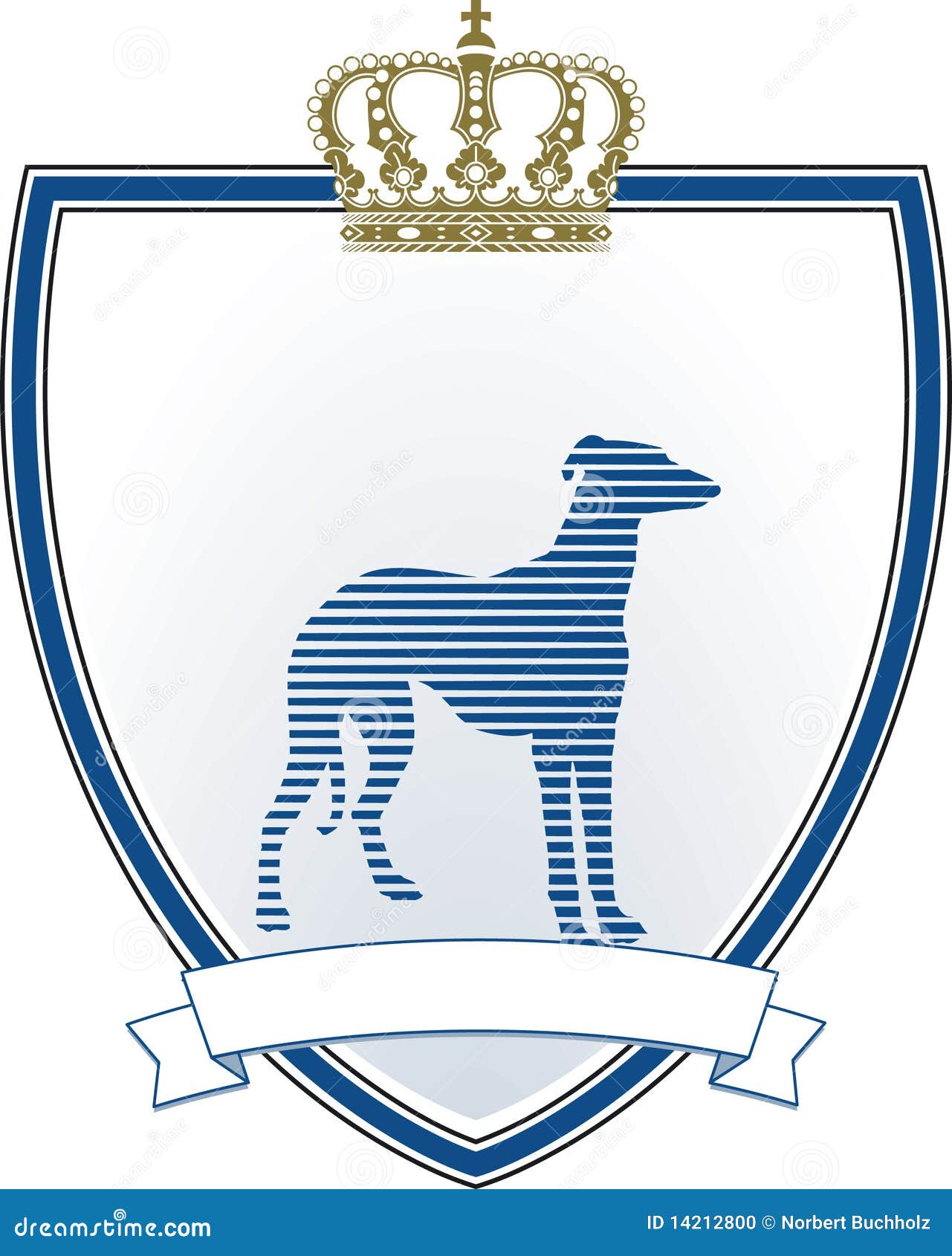 Het teken van de windhond vector illustratie. Illustration of ...