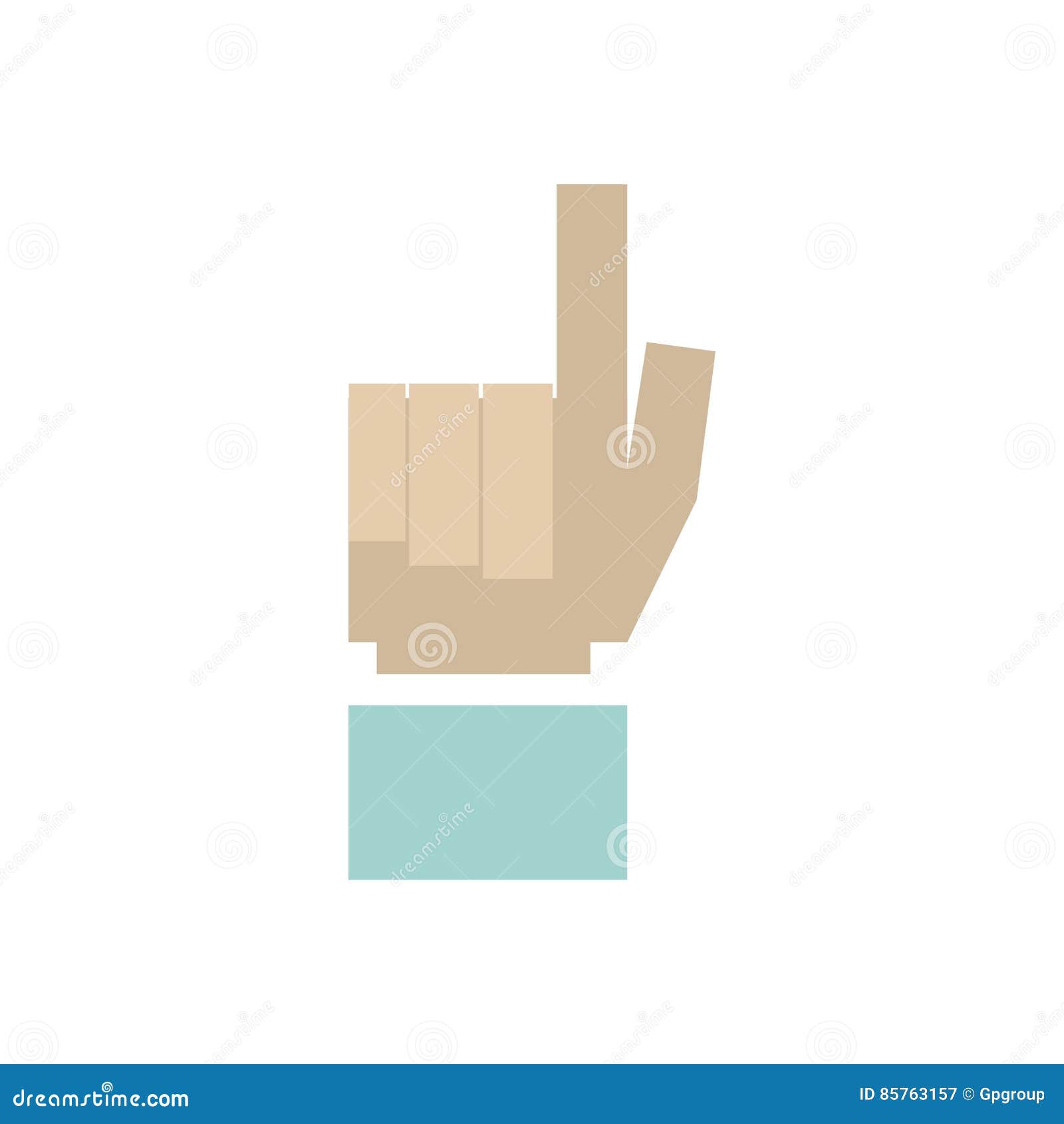 Het Teken Van Het Handgebaar Stock Illustratie - Illustration of ...