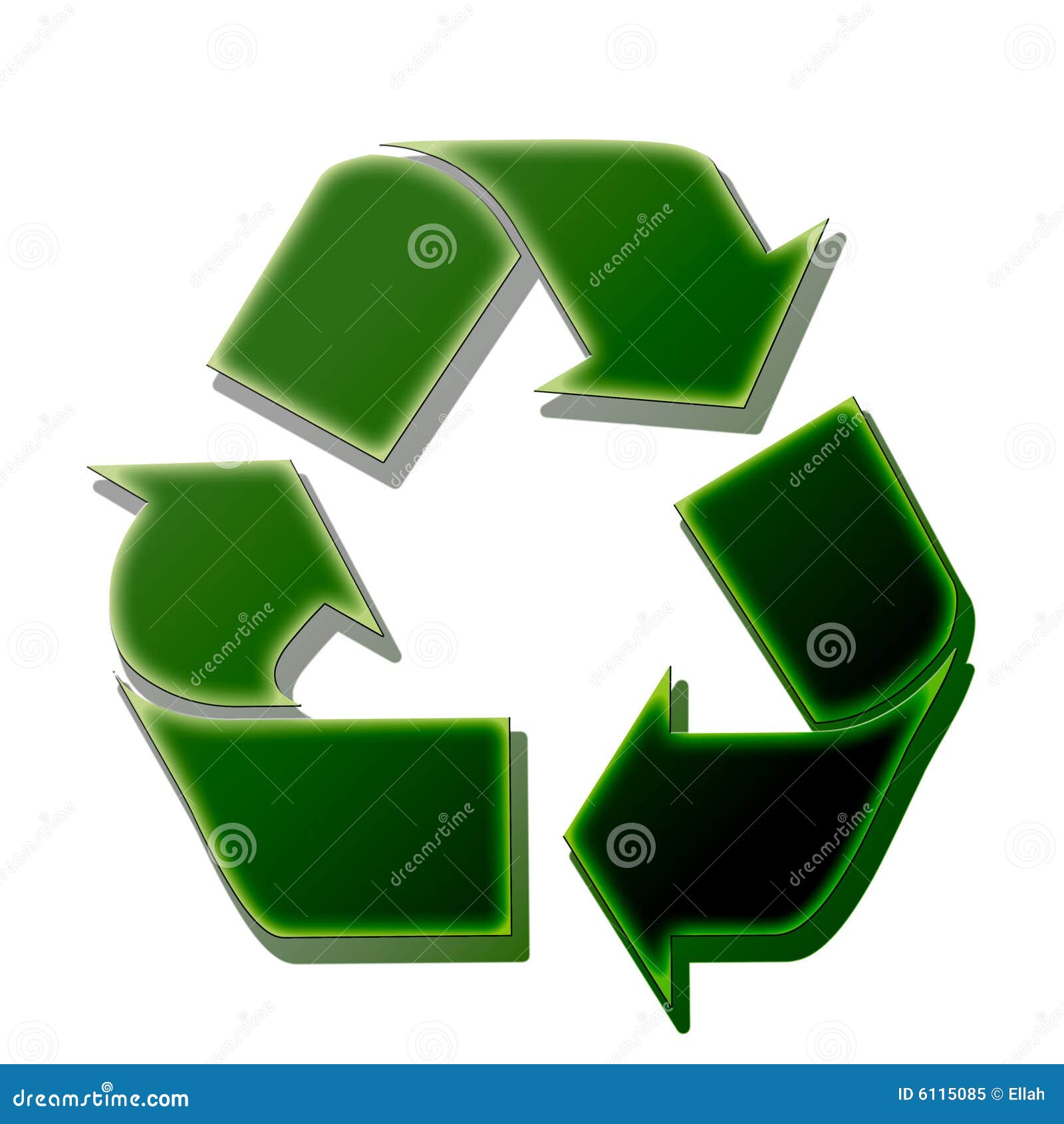 Het Teken Van Het Recycling Stock Illustratie - Illustration of ...