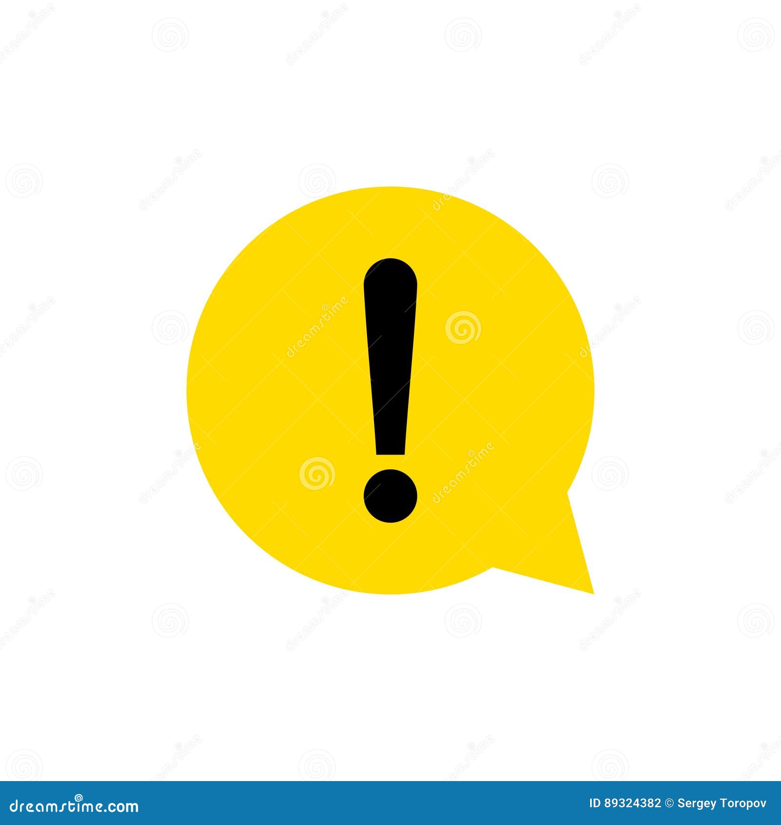 Het Teken Van Het Uitroepteken Vector Illustratie - Illustration of ...