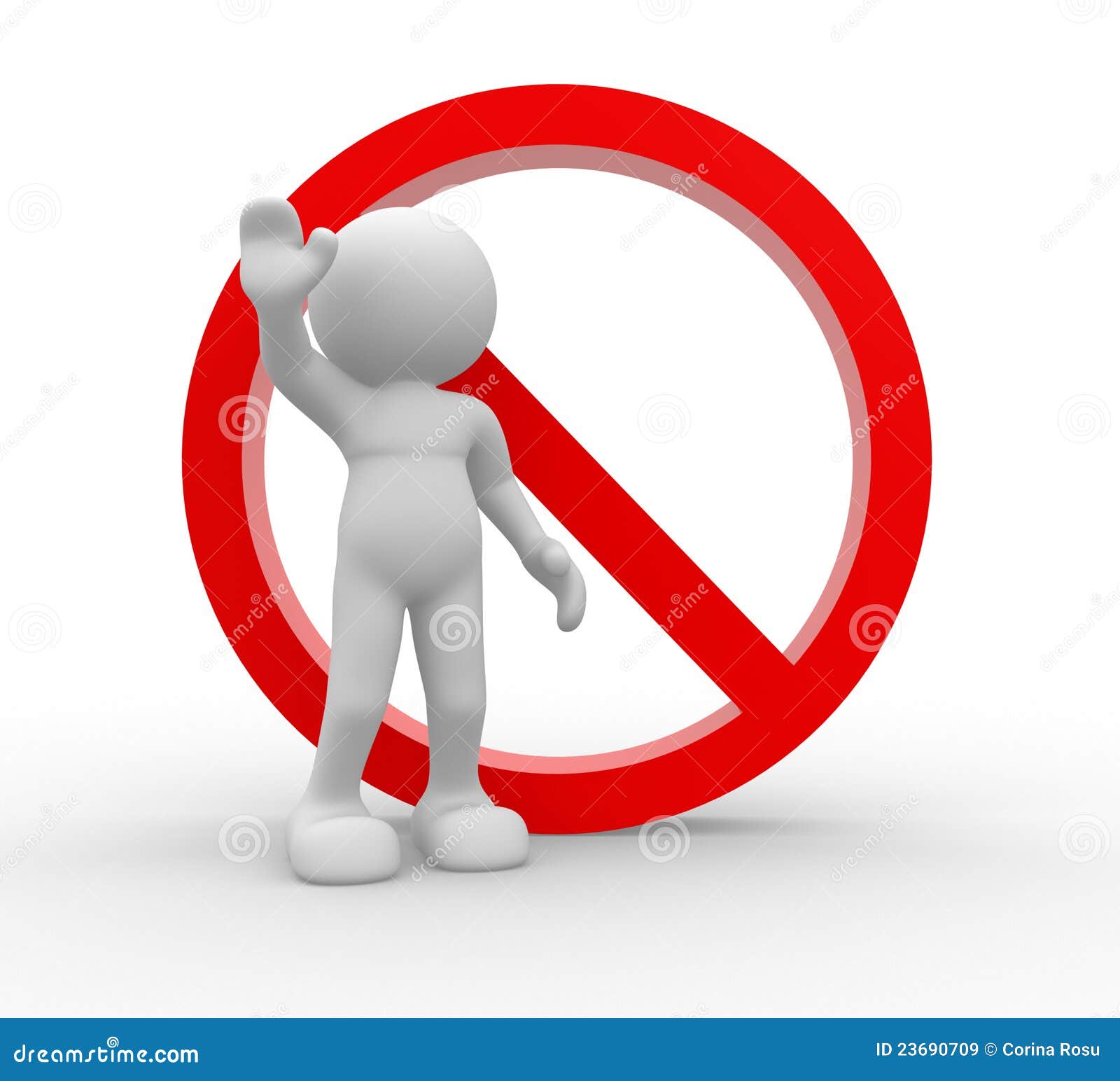 Het teken van het verbod stock illustratie. Illustration of symbool ...