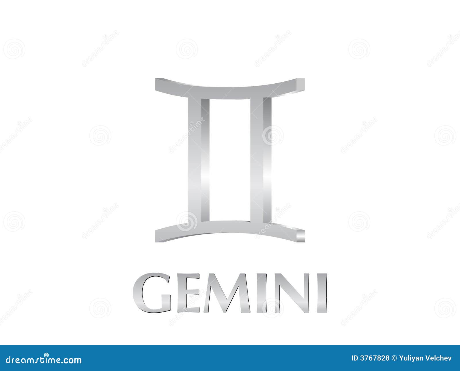 Het teken van Tweeling vector illustratie. Illustration of tekst - 3767828