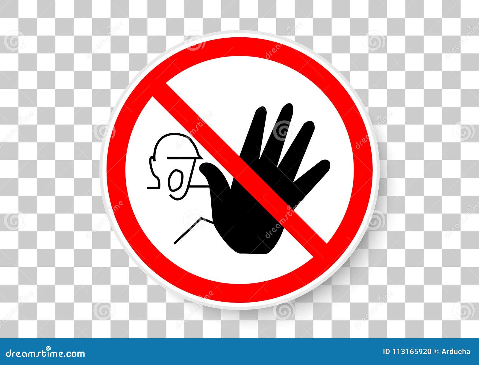 Het teken van het verbod vector illustratie. Illustration of industrie ...