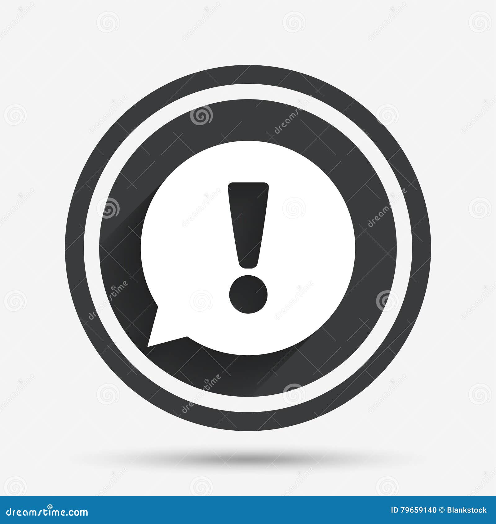 Het Tekenpictogram Van Het Uitroepteken Het Symbool Van De Aandacht ...