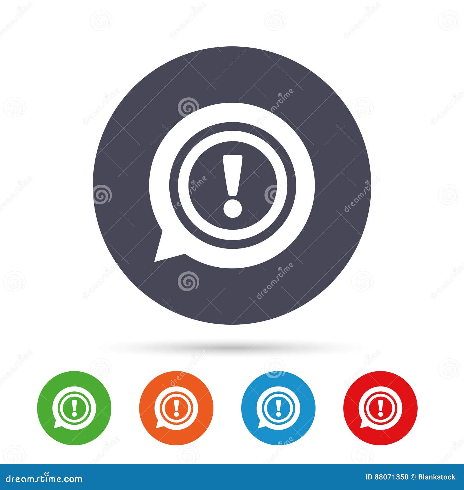 Het Tekenpictogram Van Het Uitroepteken Het Symbool Van De Aandacht ...