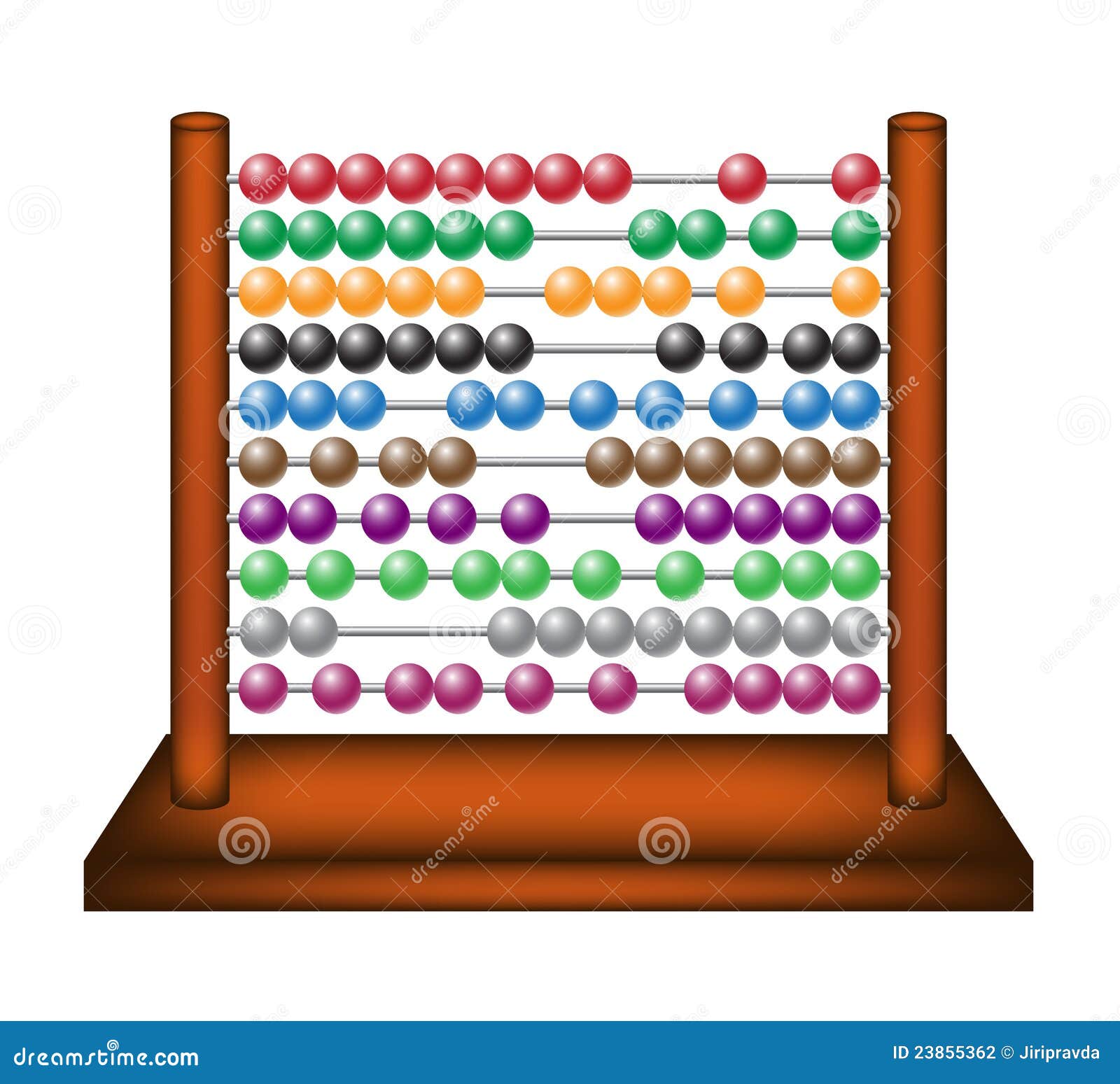 Het Telraam Van Het Stuk Speelgoed Vector Illustratie - Illustration of ...