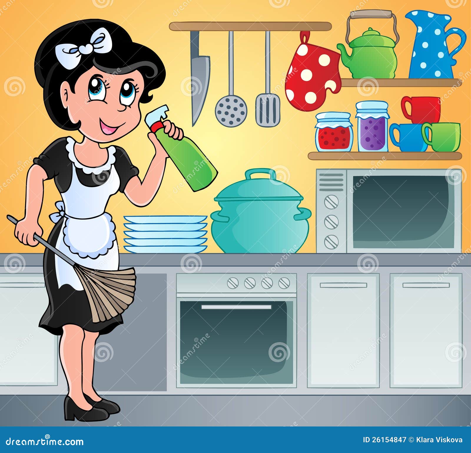 Het Themabeeld 7 Van De Keuken Vector Illustratie - Illustration of ...