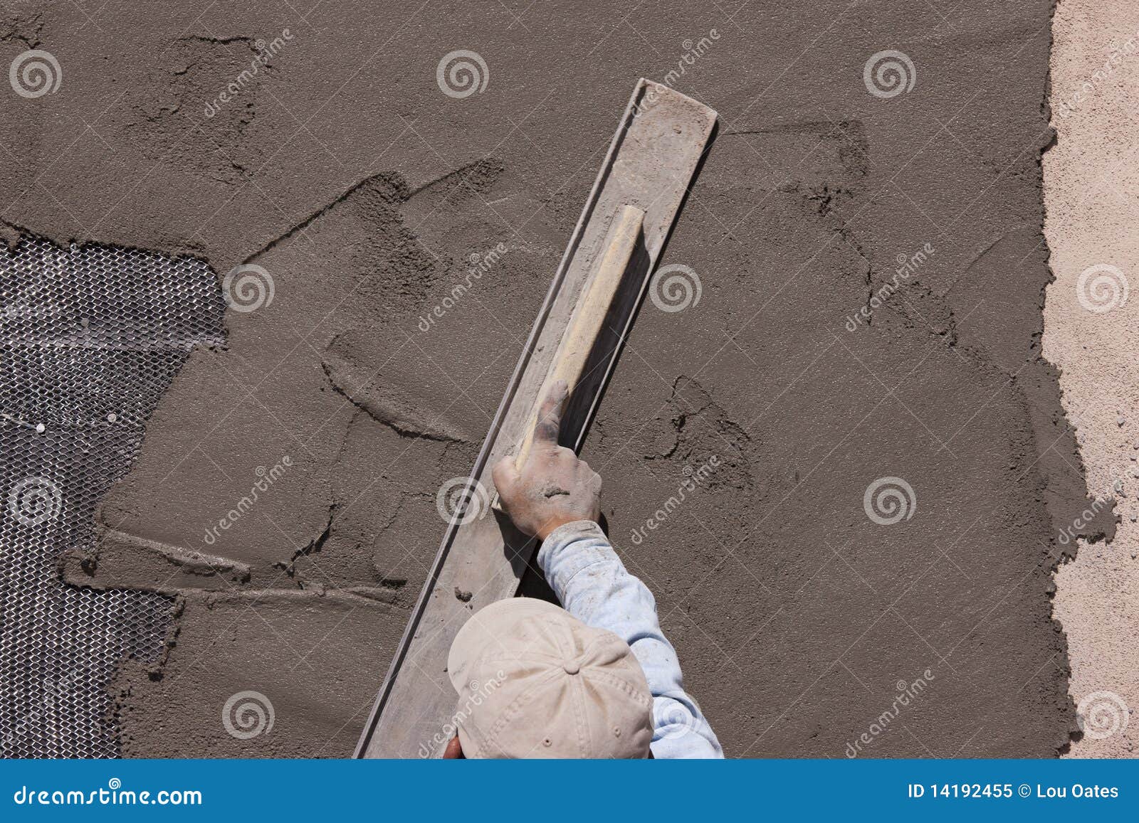 Het Toepassen Van Gipspleister Stock Afbeelding - Image of toepassing ...