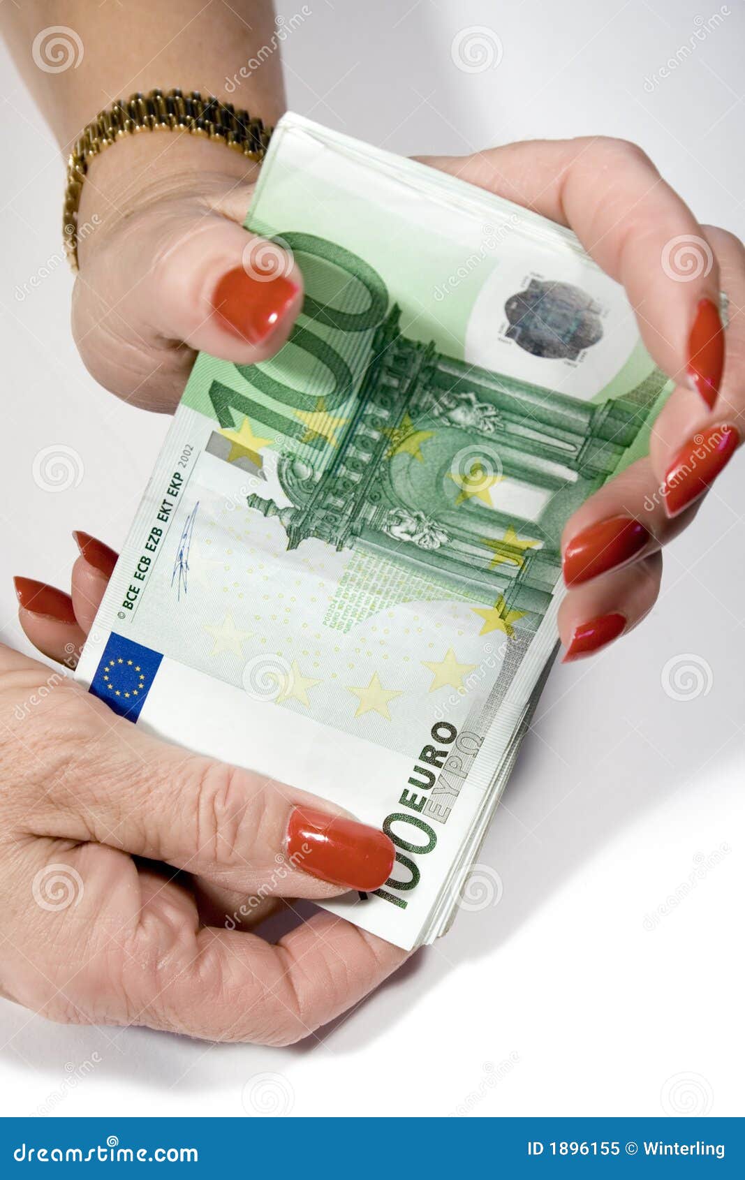 Het Tonen Van Haar Verdiend Geld Stock Afbeelding - Image of begroting ...