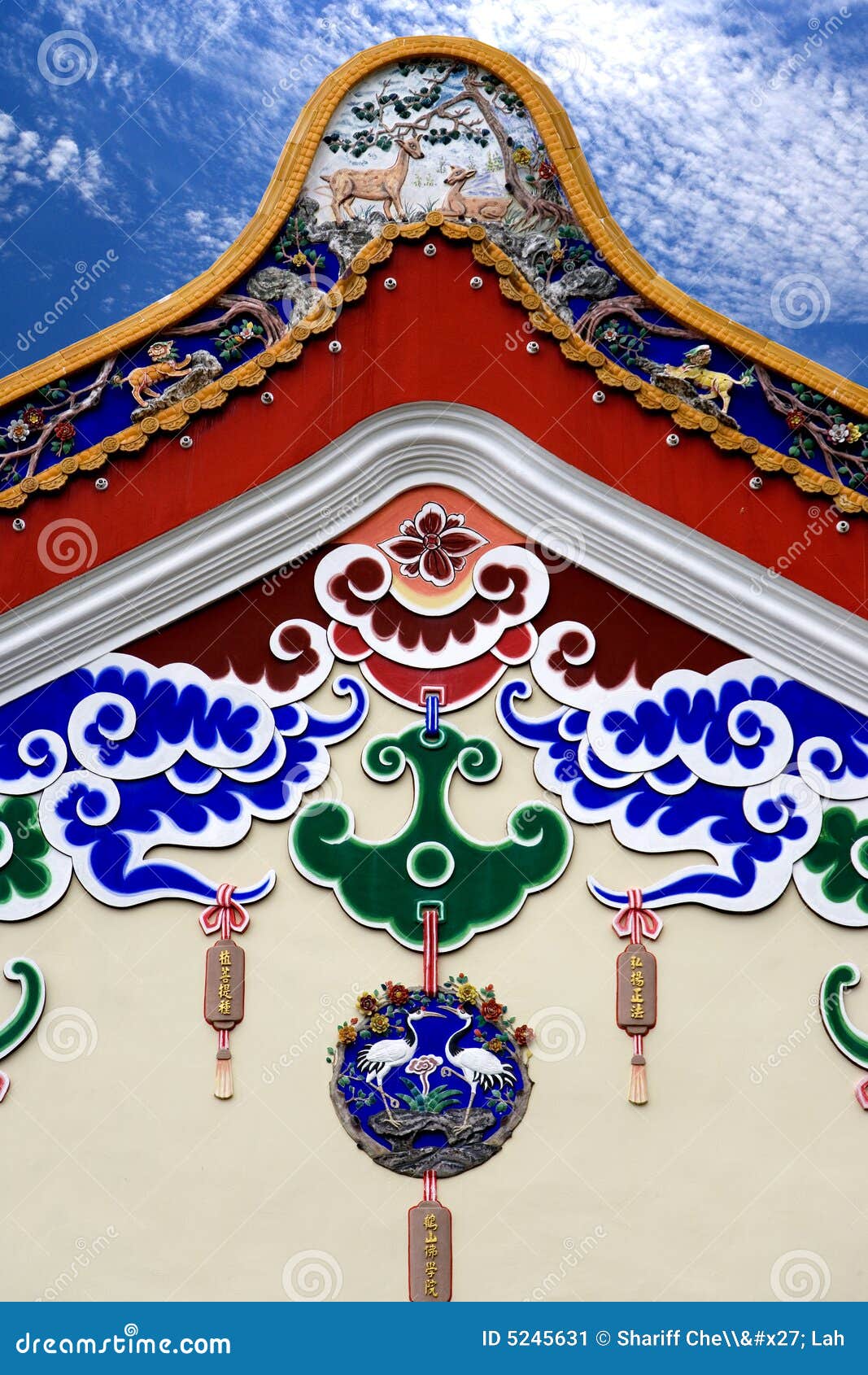 Het Traditionele Chinese Dak Van De Bouw Stock Afbeelding - Image of ...