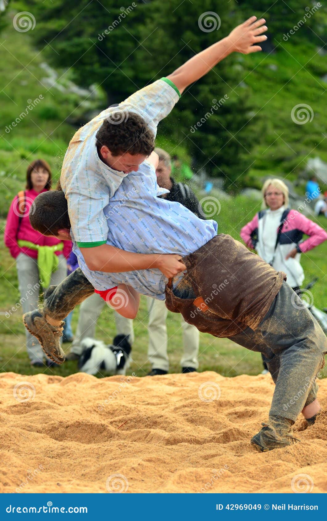 Het traditionele Worstelen redactionele stock afbeelding. Image of ...