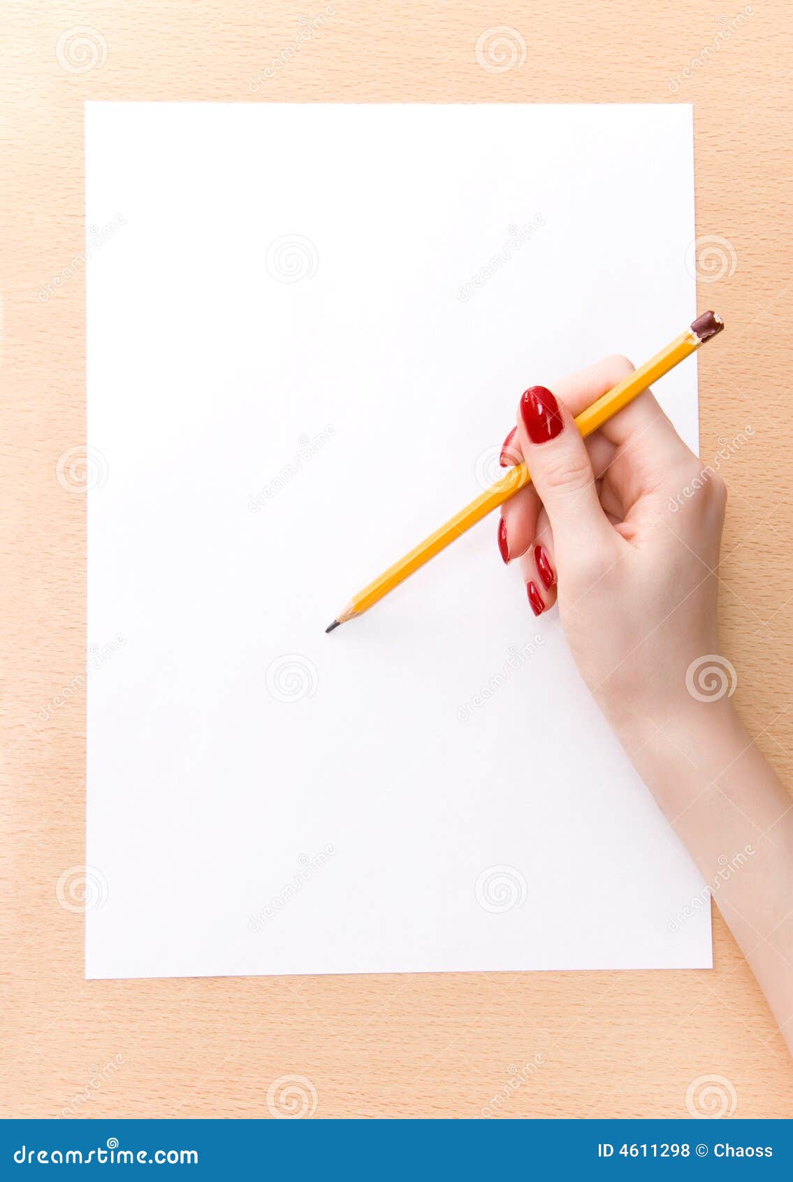 Het Trekken Van Vrouwelijke Hand Stock Foto - Image of ontwerp ...