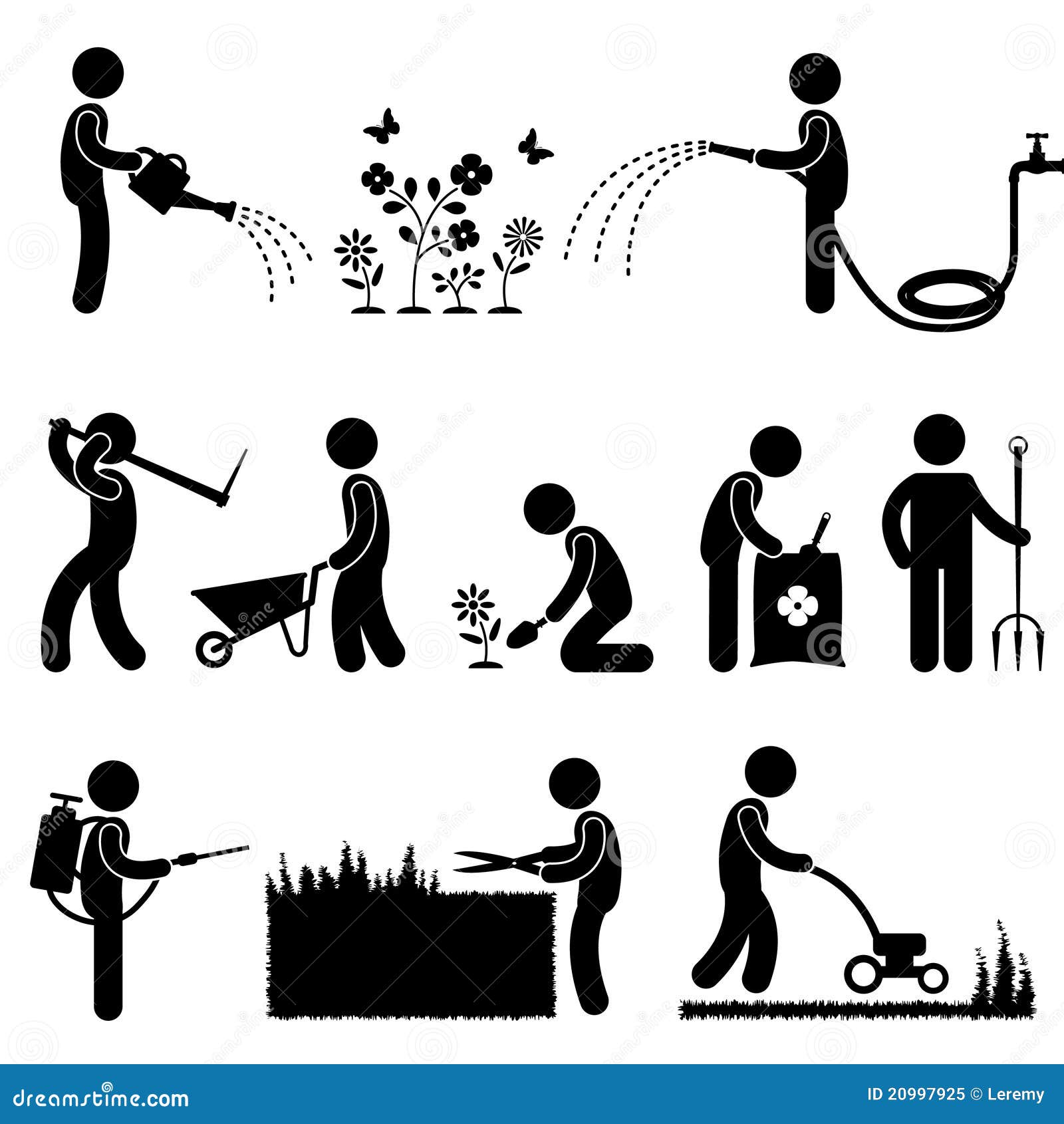 Het Tuinieren Het Pictogram S Van Het Pictogram Van Het Gras Van De ... Het Tuinieren Het Pictogram S Van Het Pictogram Van Het Gras Van De ...