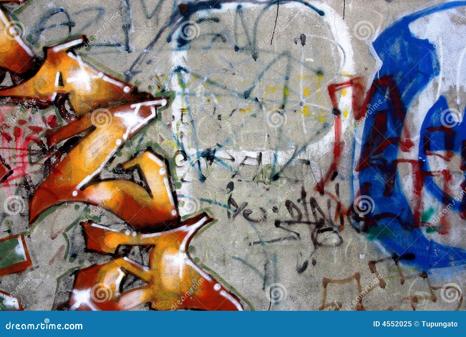 Het Vandalisme Van Graffiti Stock Afbeelding - Image of grijs ...