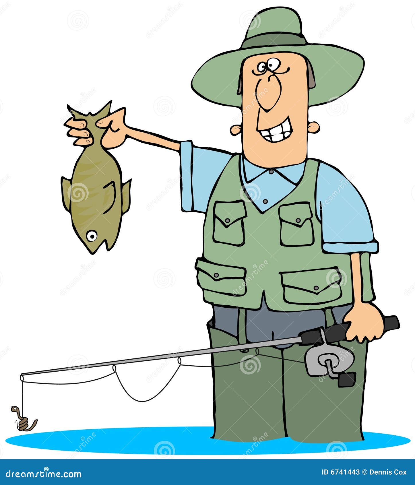 Het Vangen Van Een Vis Stock Foto's - Afbeelding: 6741443